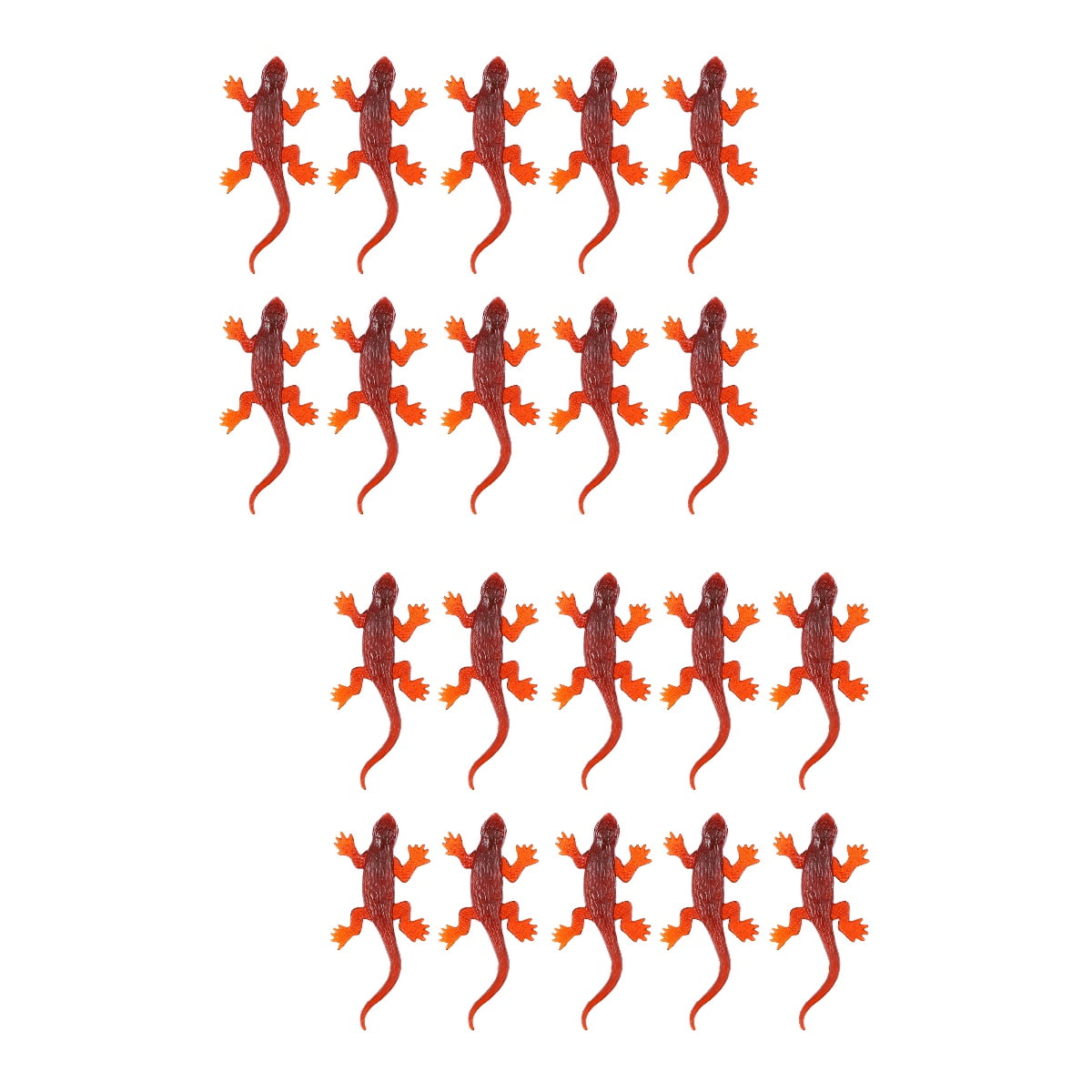 Worgeous 40 Pcs Simulation Gecko Toys Scary Gecko Toys Halloween Trick ...