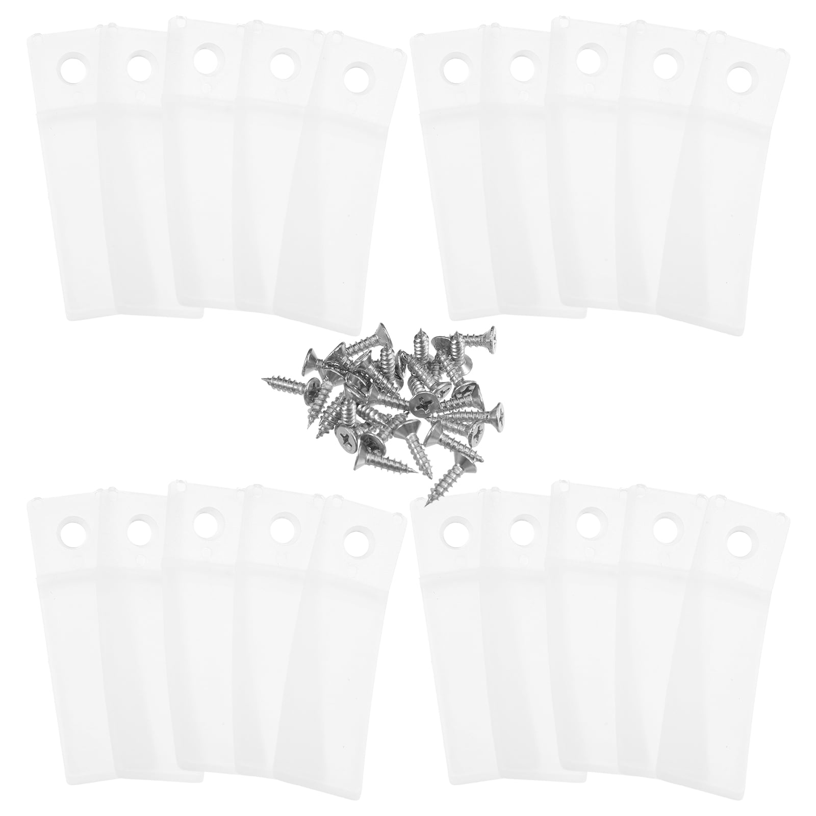 Worgeous 40 Sets Non Slip Drawer Stops Replacement Clear Plastic Drawer ...
