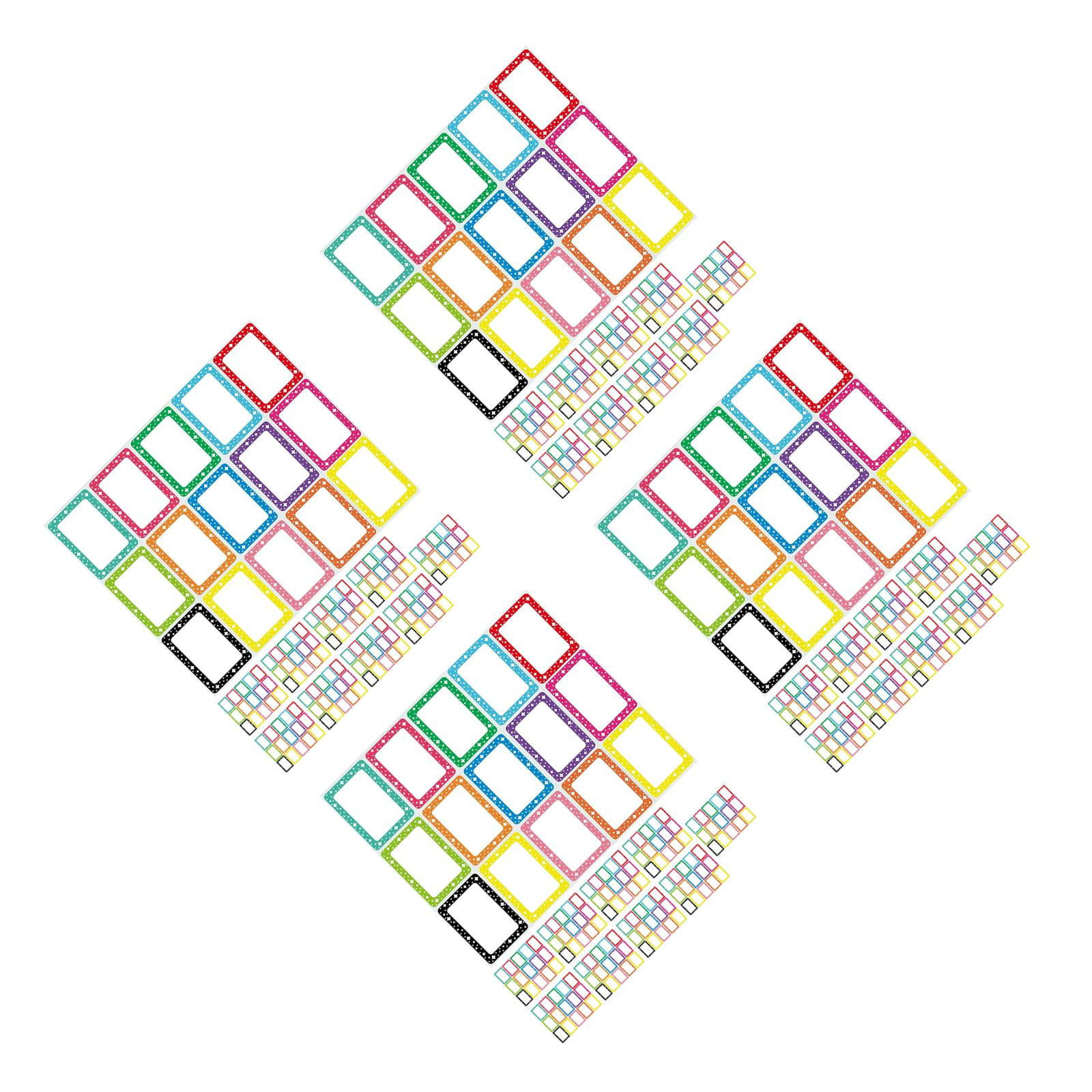 Worgeous 40 Sheets Blank Writable Sticker Sticky Classification Labels ...