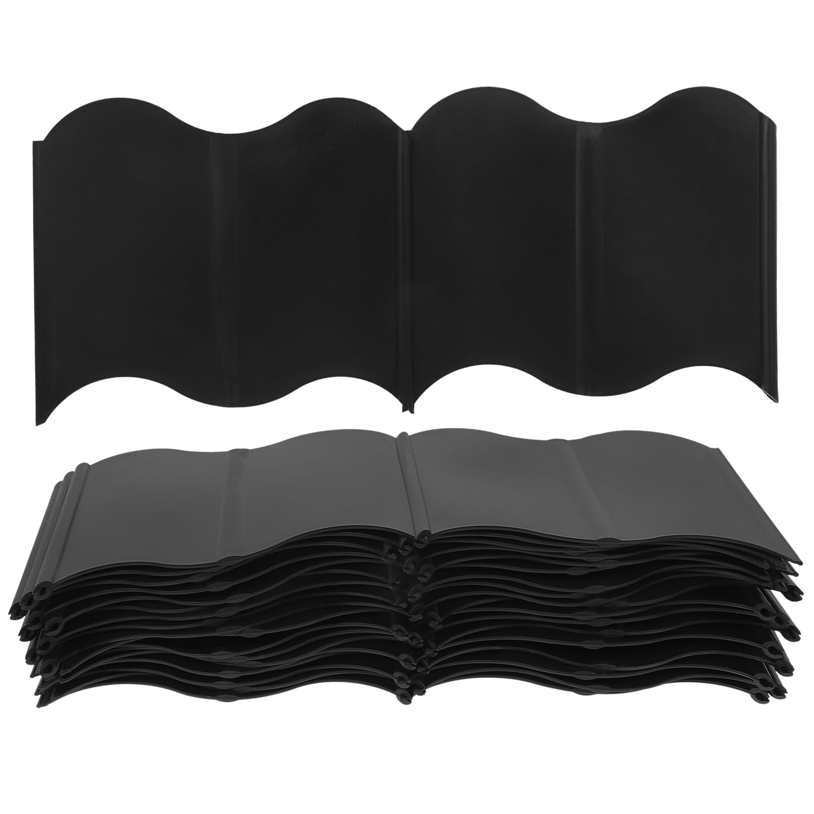 Worgeous 40 Sheets Garden Fence Landscape Edging Barrier Plants Black ...