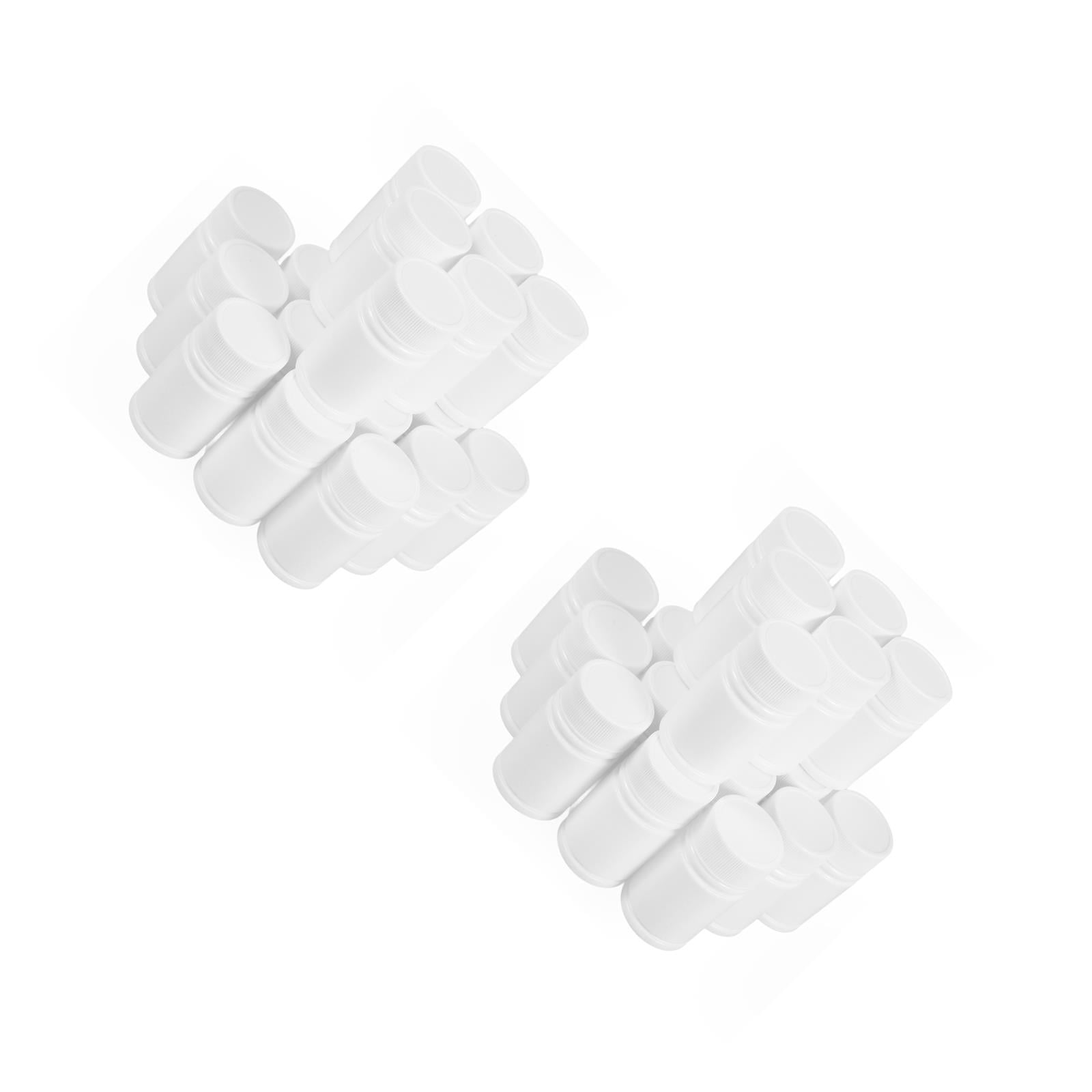 Worgeous 40 pcs 20ml Medicine Bottle Empty Plastic Case Reagent Bottle ...