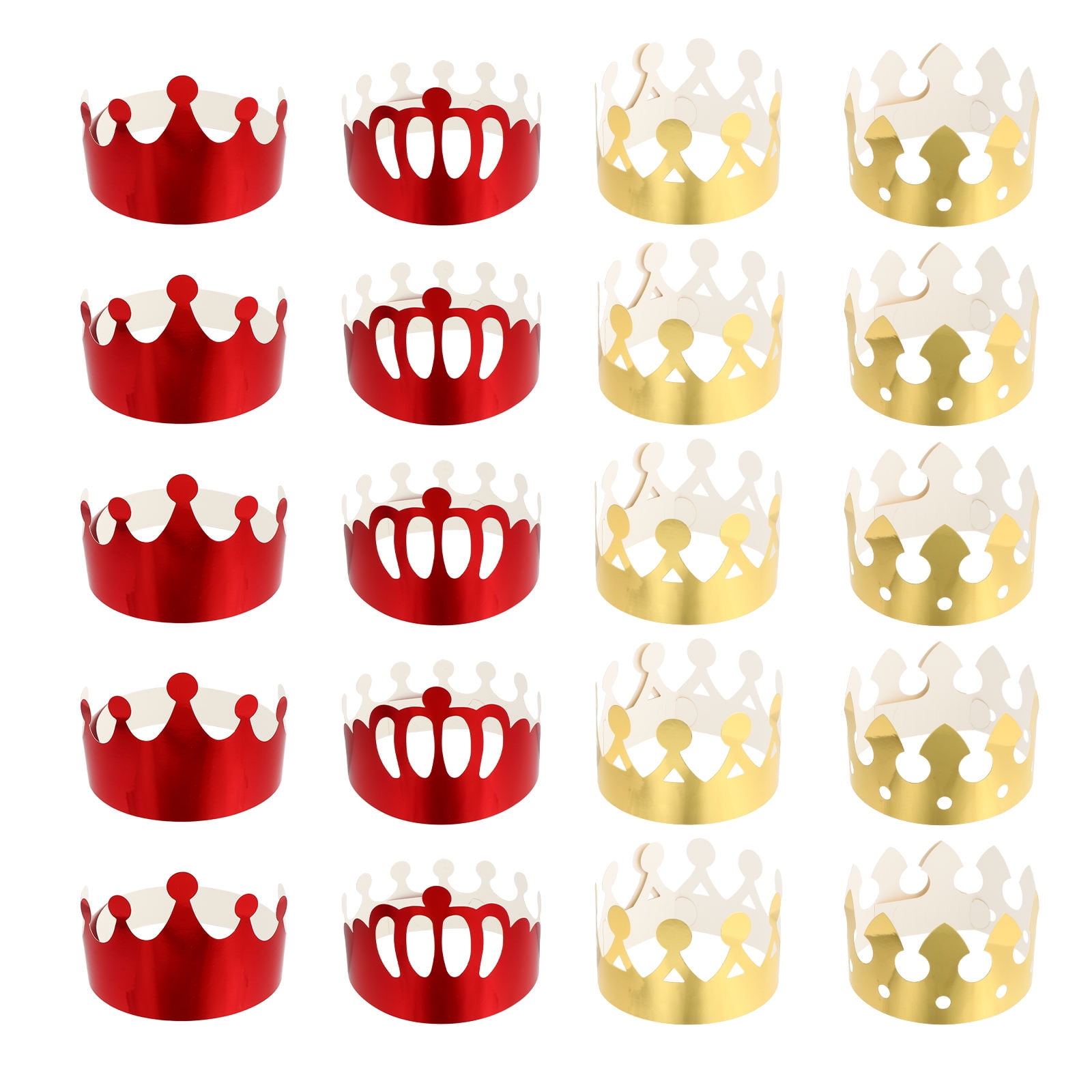Worgeous 40 pcs Gold Foil Paper Crowns Royal Theme Party Hats for Birthday Baby Shower - Walmart.com