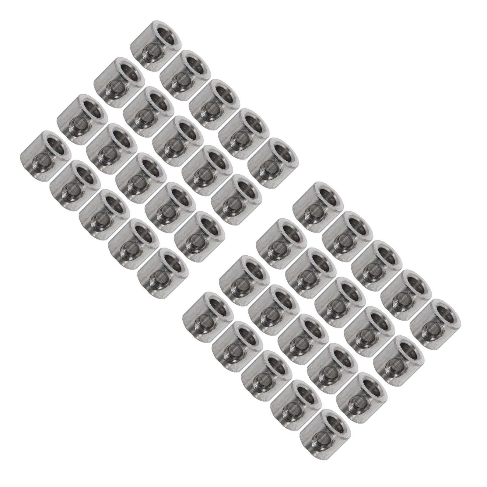 Worgeous 40 pcs Heavy Duty Wire Rope Clips Steel Cable Clamps Practical ...