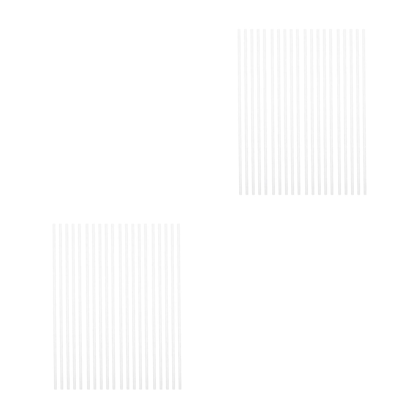 Worgeous 40 pcs Soft Clay Figurines Rod 4 Mm Clear Acrylic Dowel Rods ...