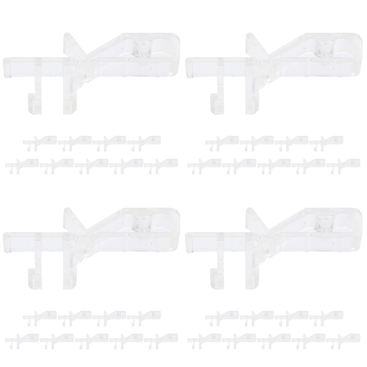 Worgeous 40 pcs Valance Clips Replacement Blind Clamps Vertical Curtain ...