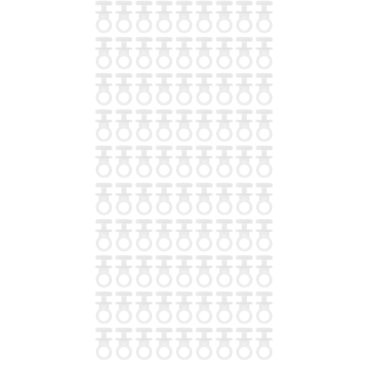 Worgeous 400 Pcs Silent Curtain Wheels Plastic Curtain Track Rollers ...