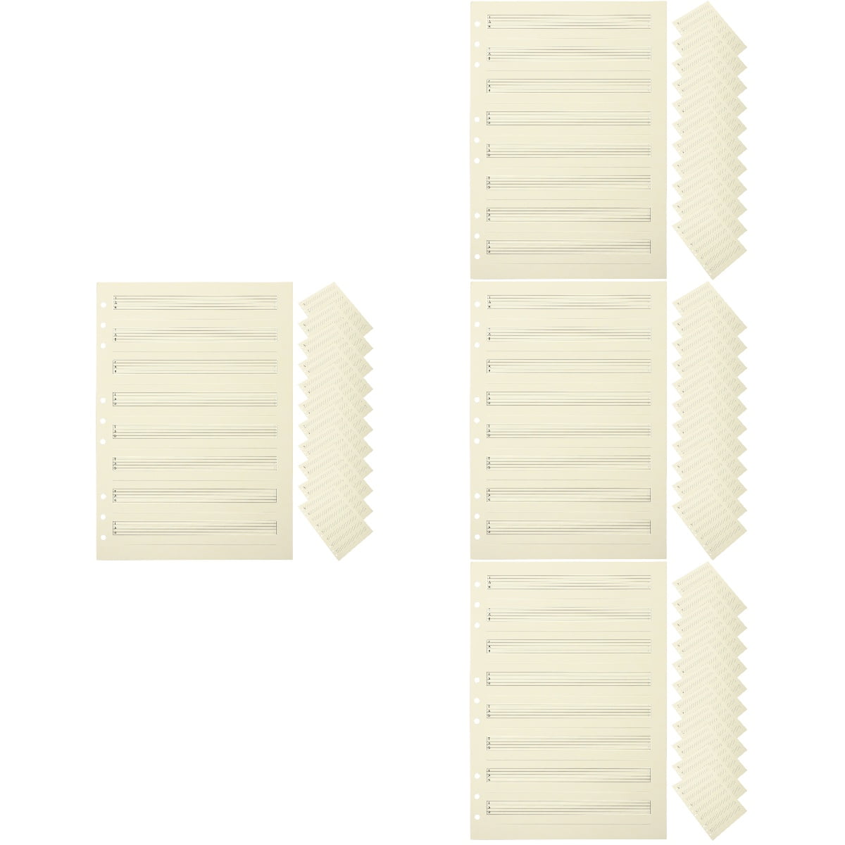 Worgeous 400 Sheets of Manuscript Staff Refill Paper Refill Binder ...