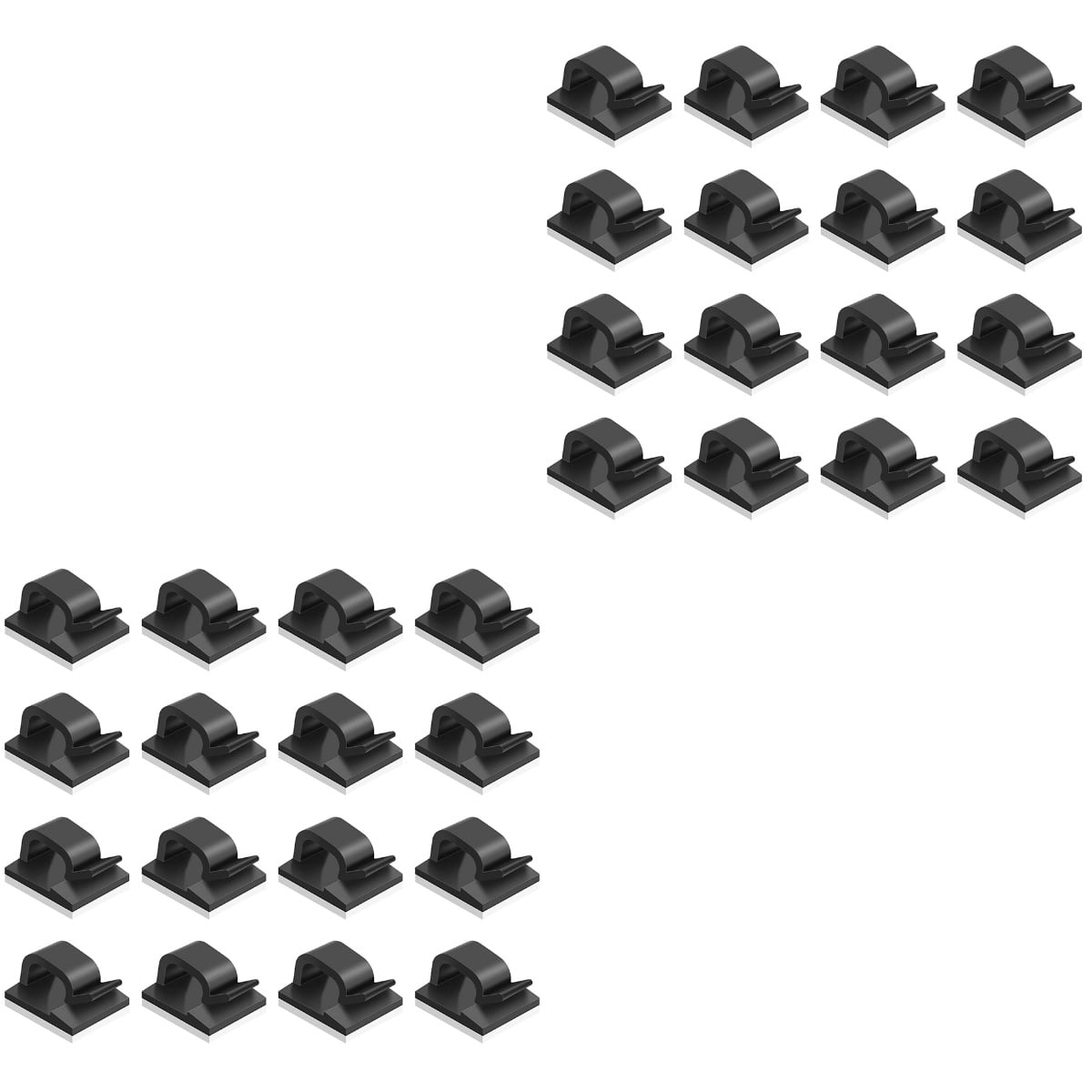 Worgeous 400 pcs Desk Cord Organizers Adhesive Cable Holders Wire ...