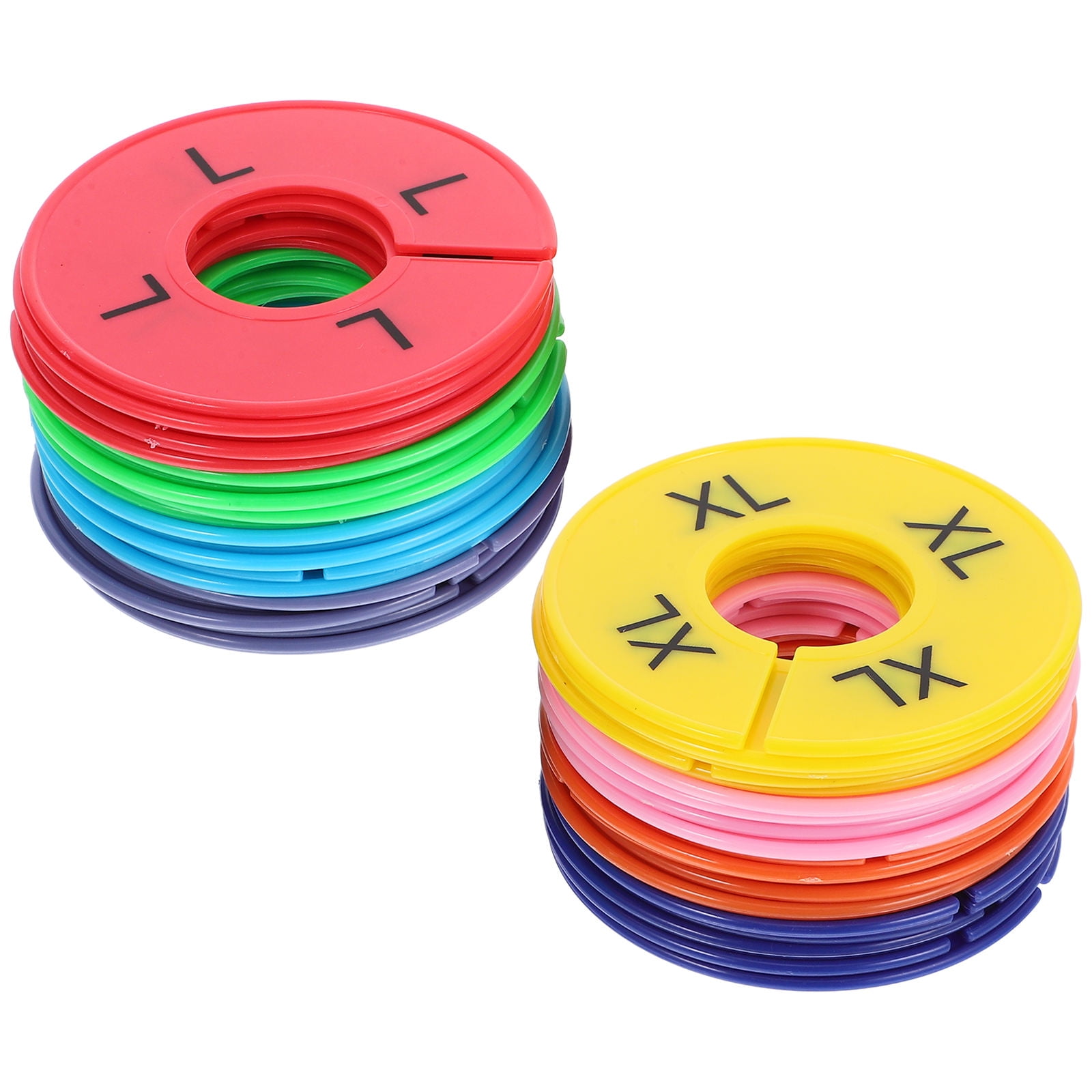 Worgeous 40pcs Clothes Rack Divider Clothing Dividers Reusable Plastic ...