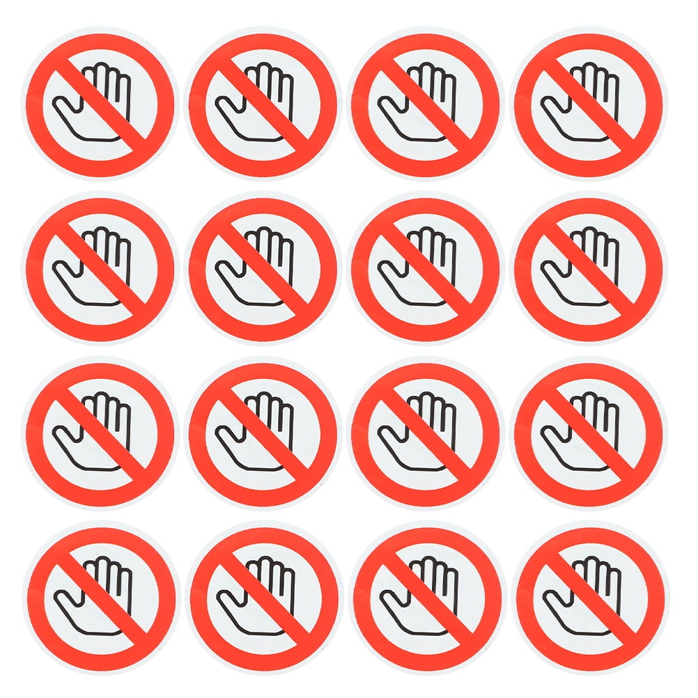 Worgeous 40pcs Do Not Touch Warning Stickers Do Not Use Decals Self ...