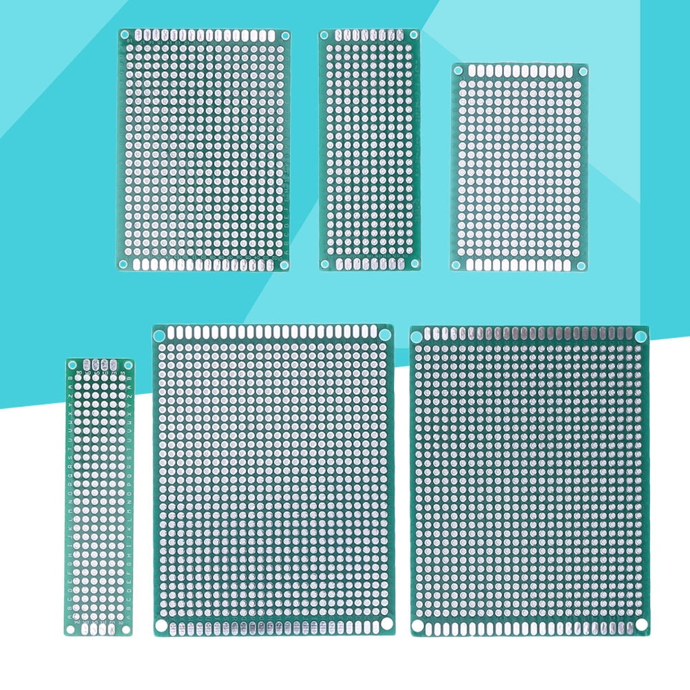 Worgeous 42 in 1 Double Sided PCB Board Kit for DIY Soldering with 5 ...