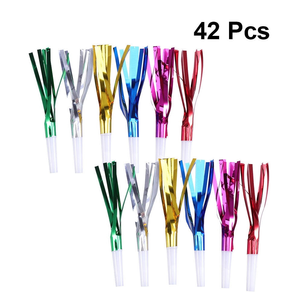 Worgeous 42pcs Plastic Filament Whistles Kids Cheering Props Kids ...