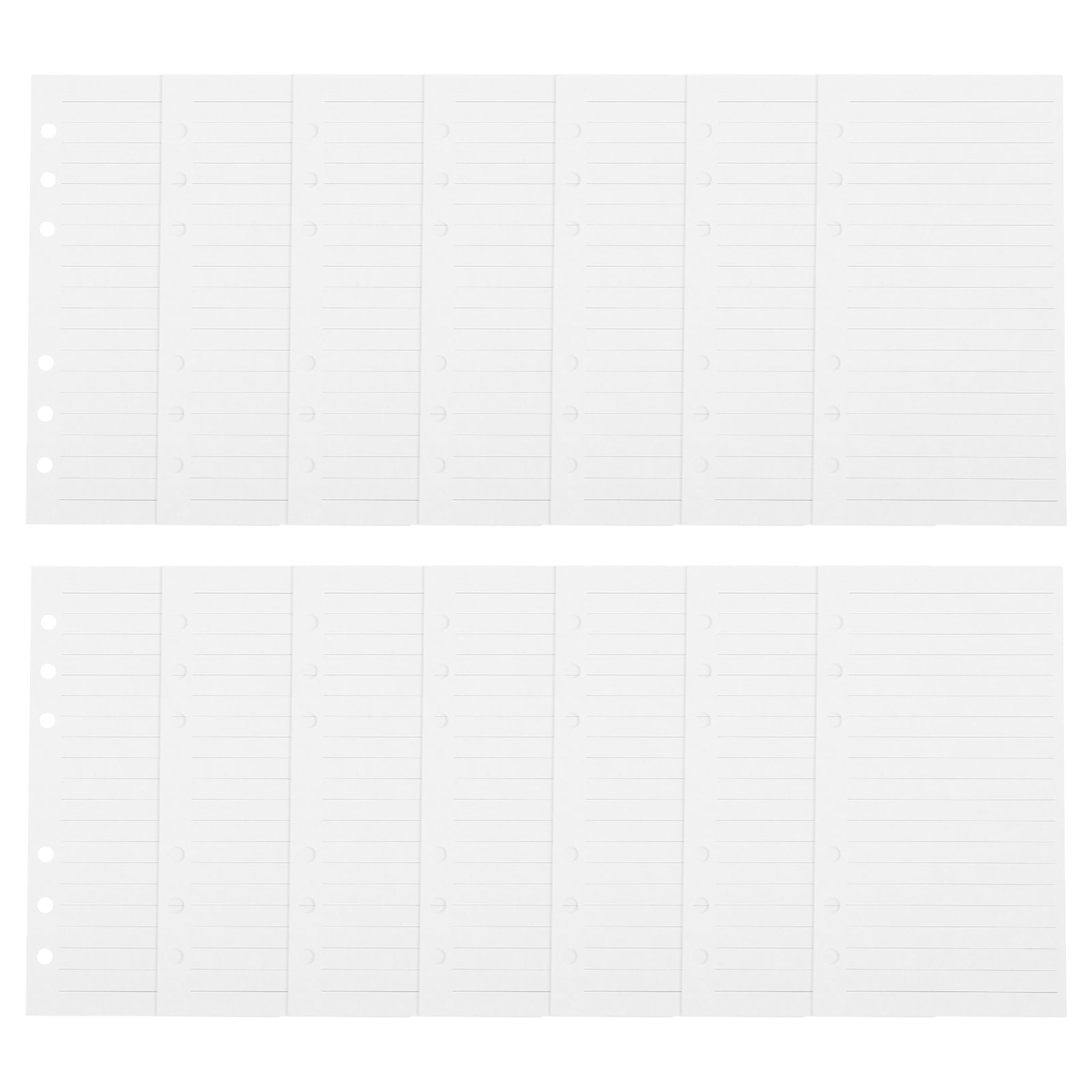 Worgeous 45 Sheets College Ruled Paper Binder Notebook Refillable White ...