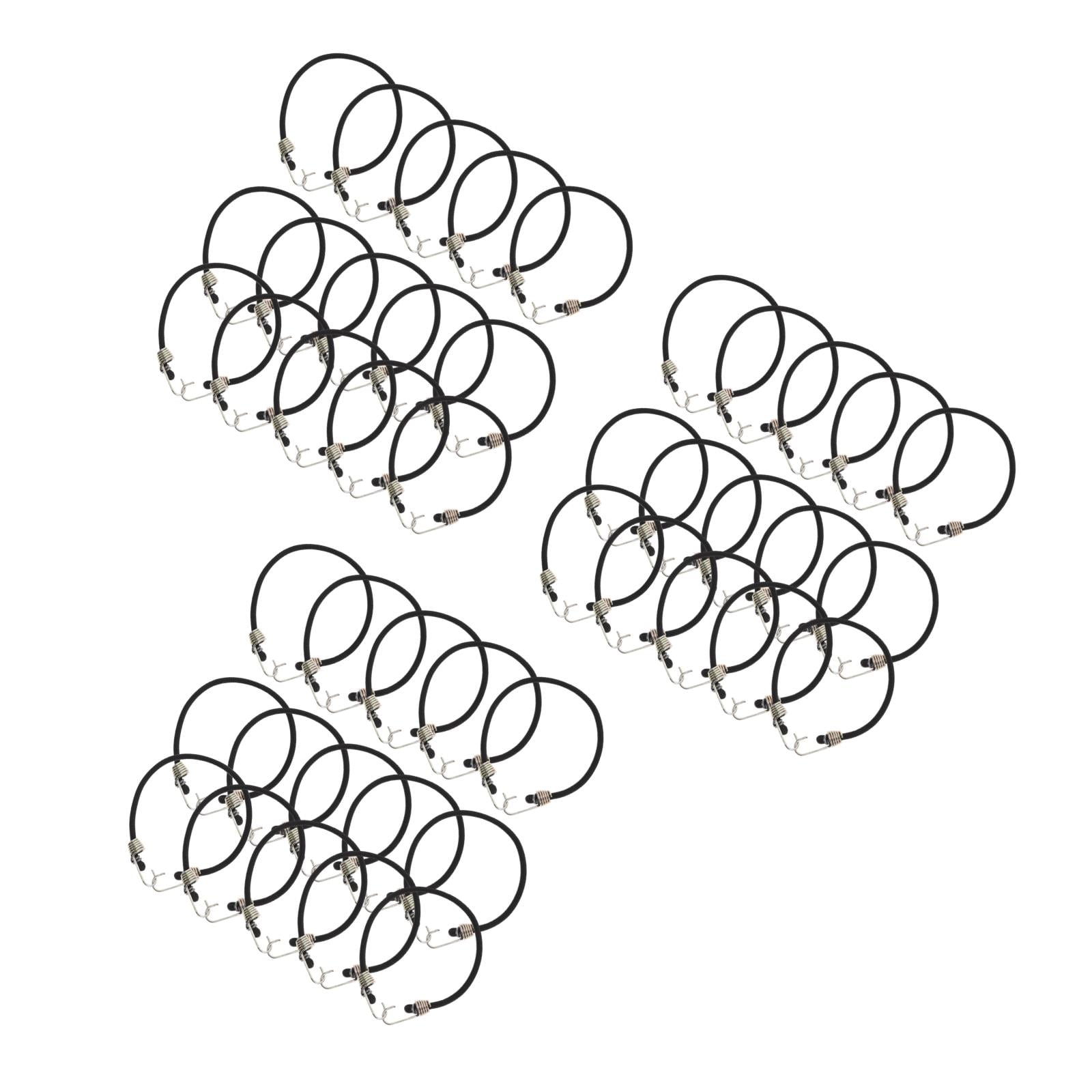 Worgeous 45 pcs Elastic Cord Flat Bungee Cords Elastic Bungee Cord ...