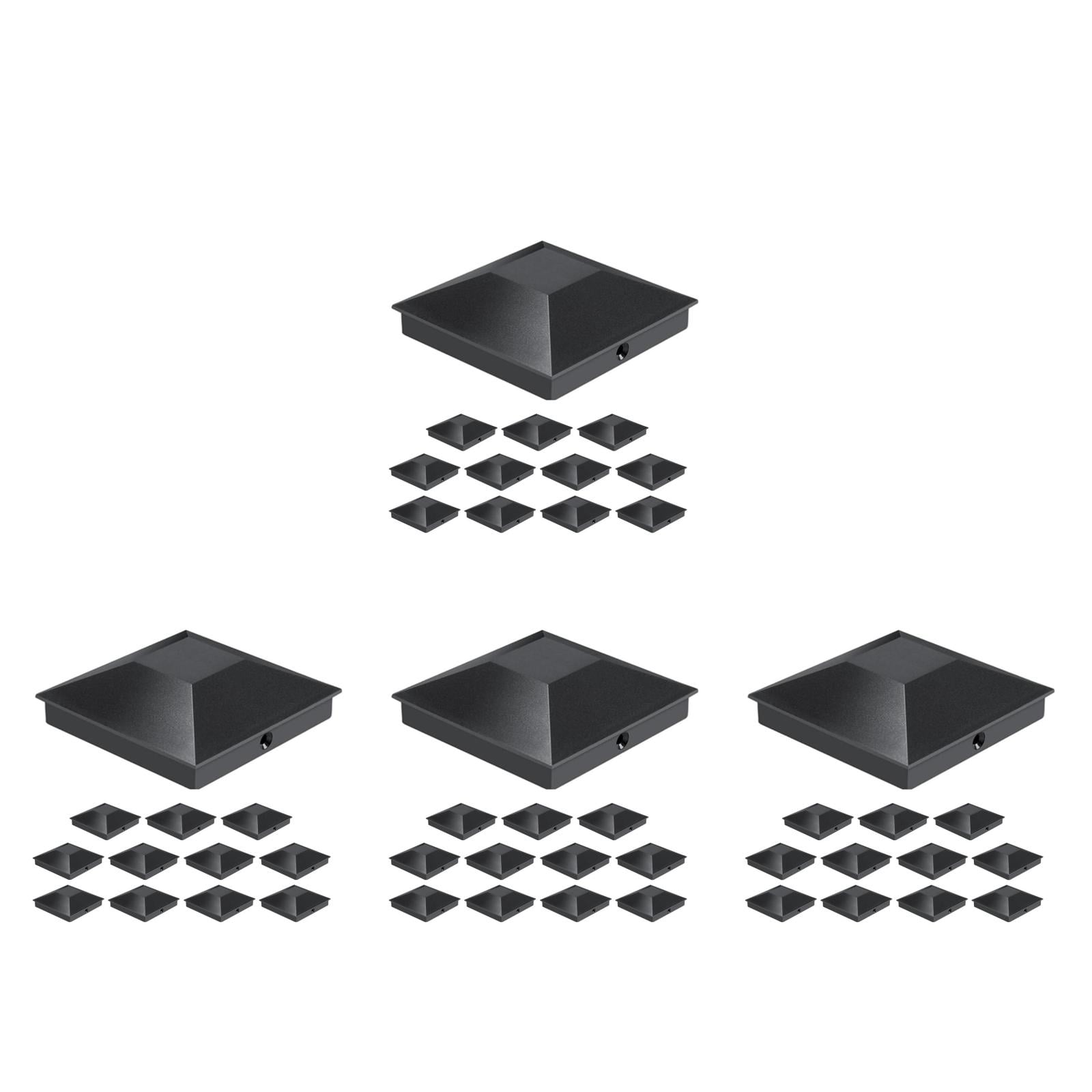 Worgeous 48 Pcs Fence Post Caps Fence Post Cover Deck Post Caps Plastic ...