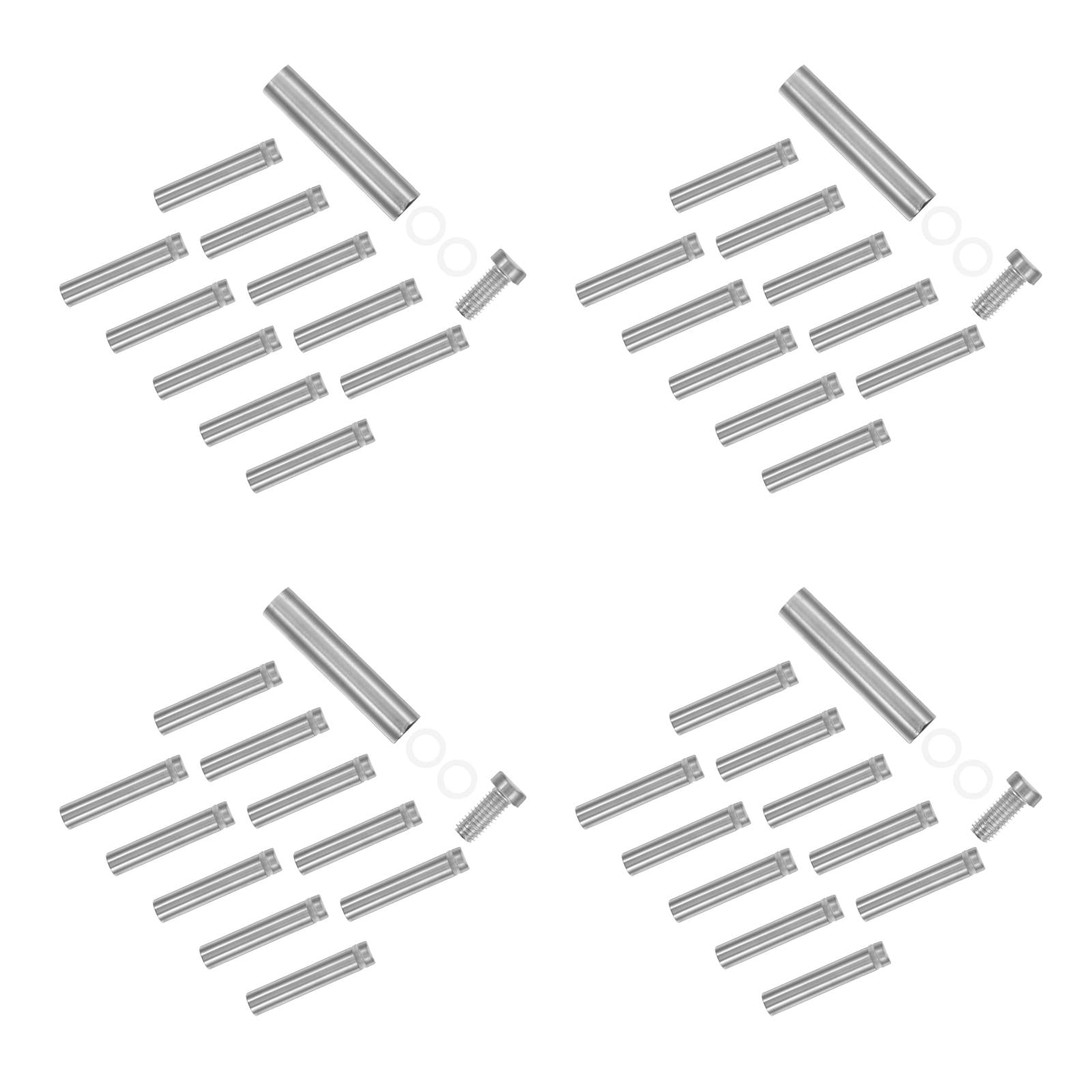 Worgeous 48 Pcs Sign Standoff Screws Wall Mount Glass Standoff ...