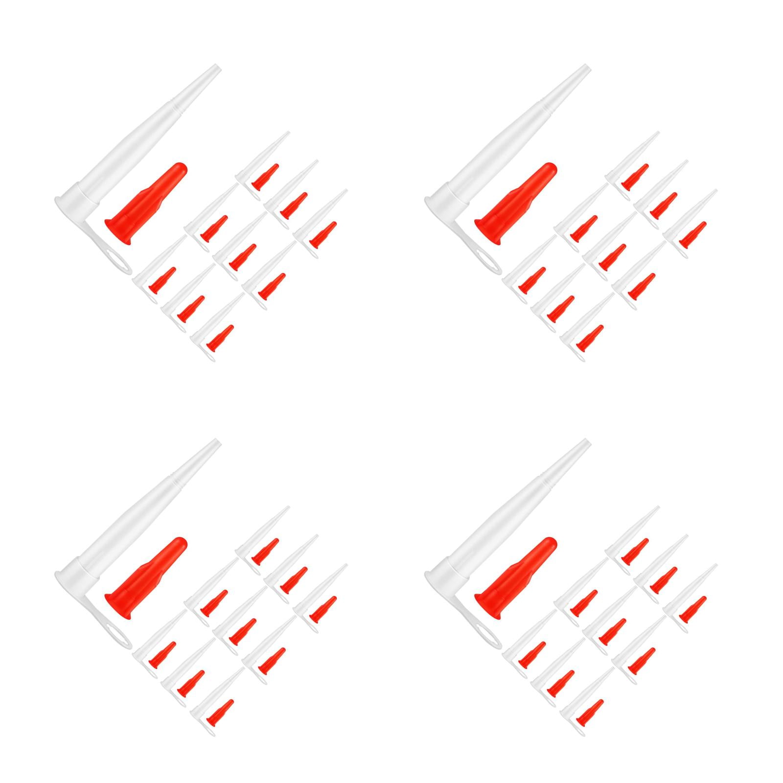 WHAMVOX Masteelf 48 Sets Reusable Caulking Nozzles Extension Tips with ...