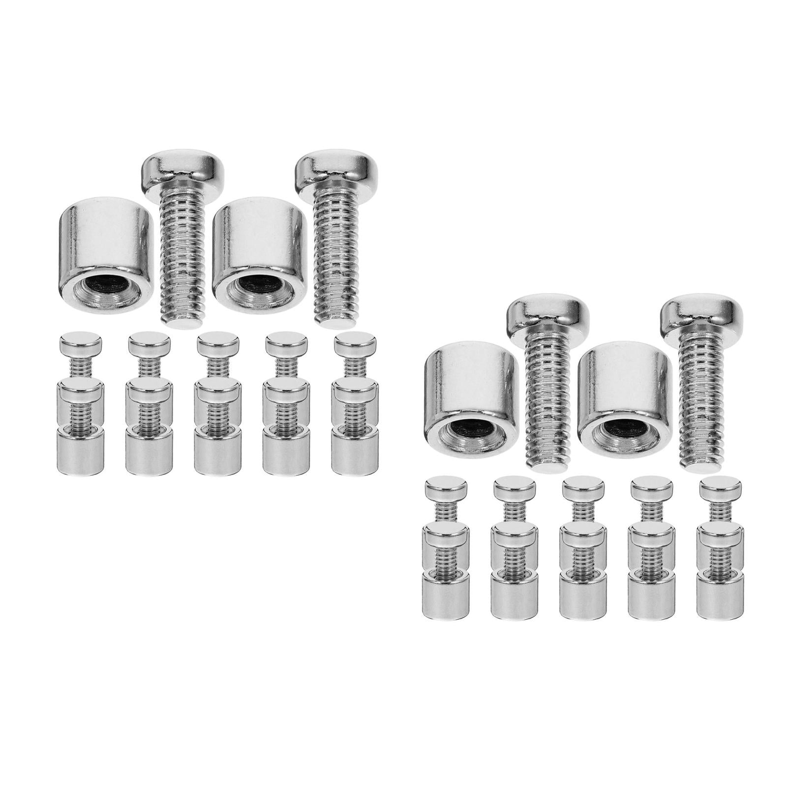 Worgeous 48 pcs Metal Standoff Screws Wall Sign Standoff Mounting ...