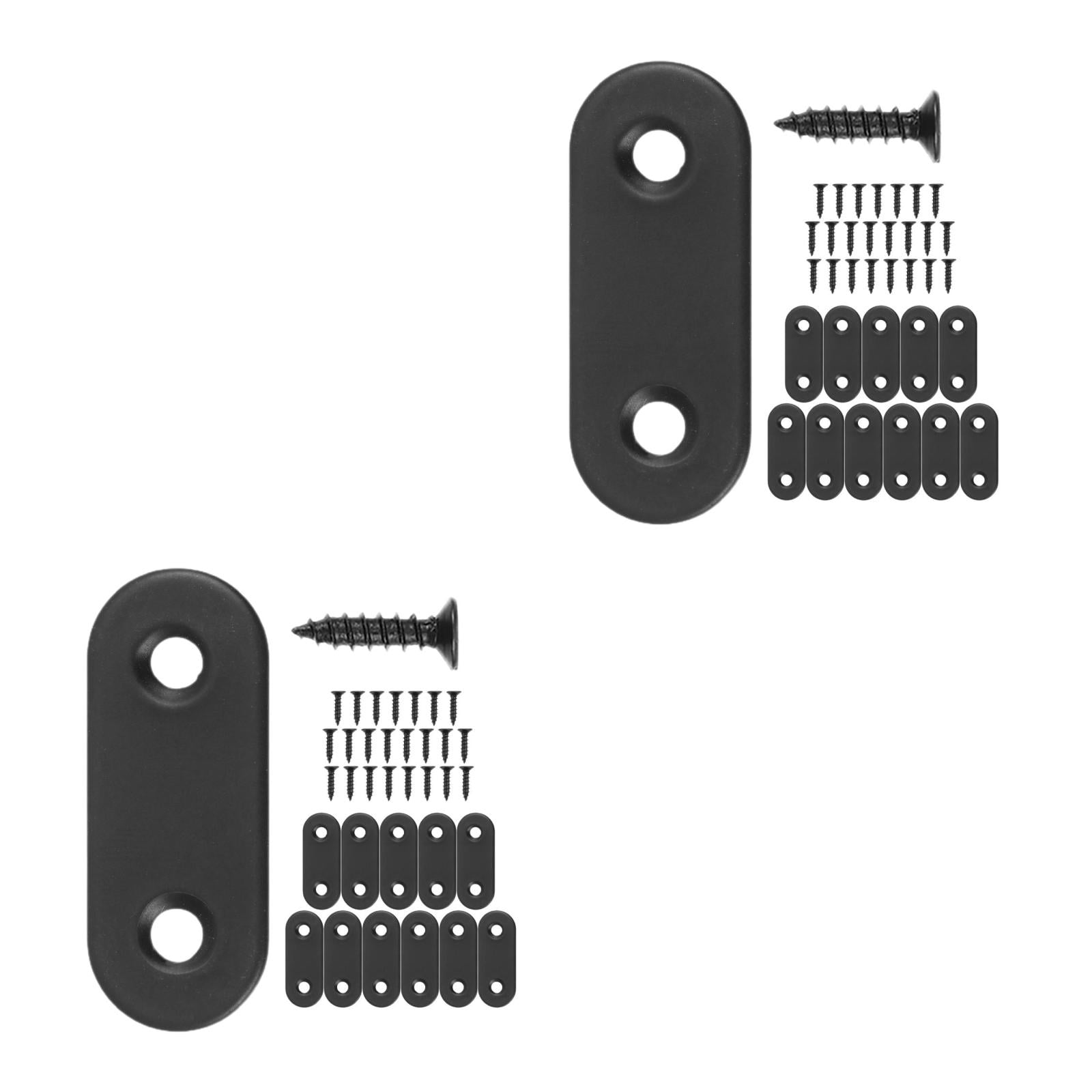 Worgeous 48 pcs Stainless Steel Flat Straight Brace Brackets Shelf ...