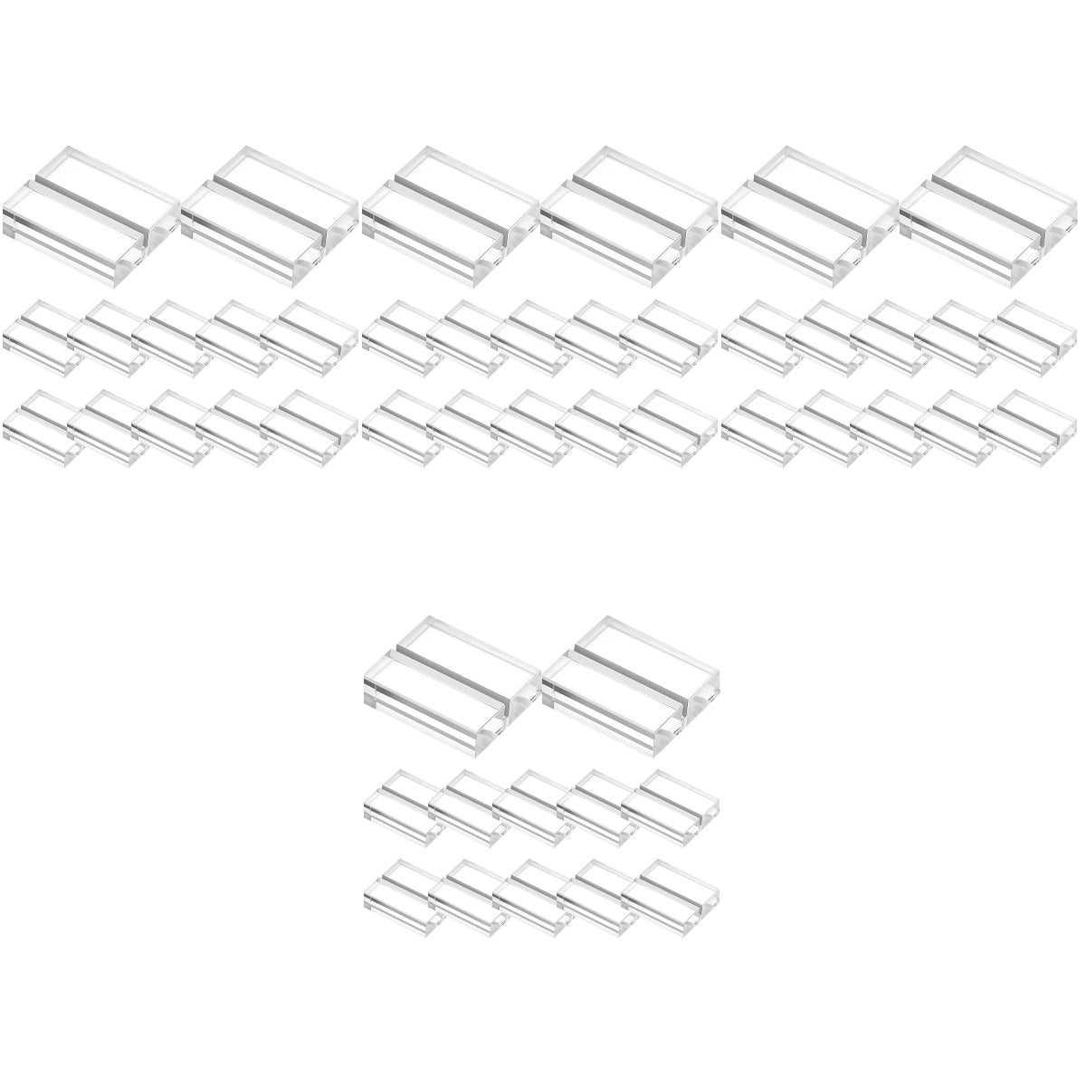Worgeous 48 pcs Table Numbers Display Stands Clear Place Card Holders ...