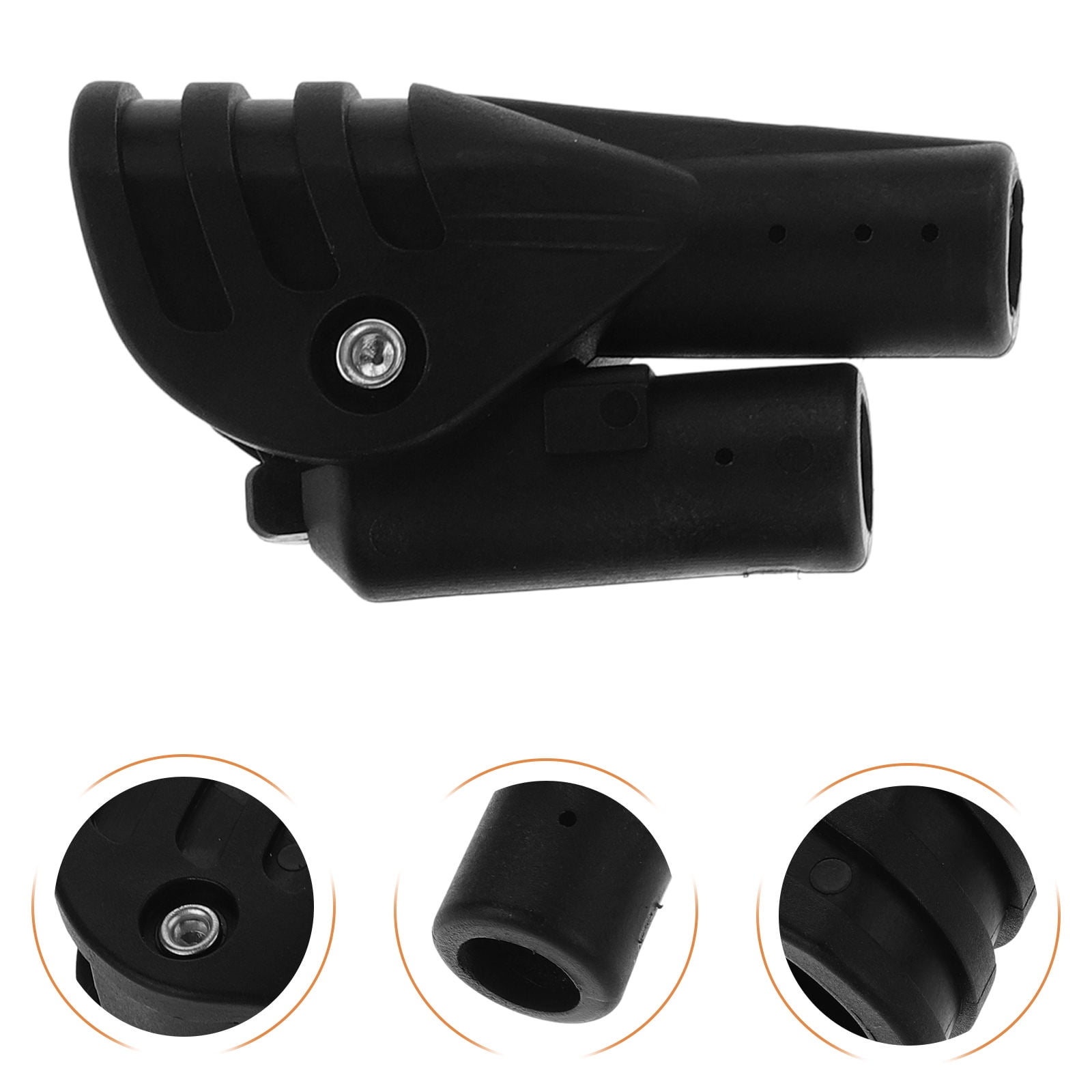 Worgeous 4Pcs Black Plastic Tent Joints for Diy Tent Construction and ...