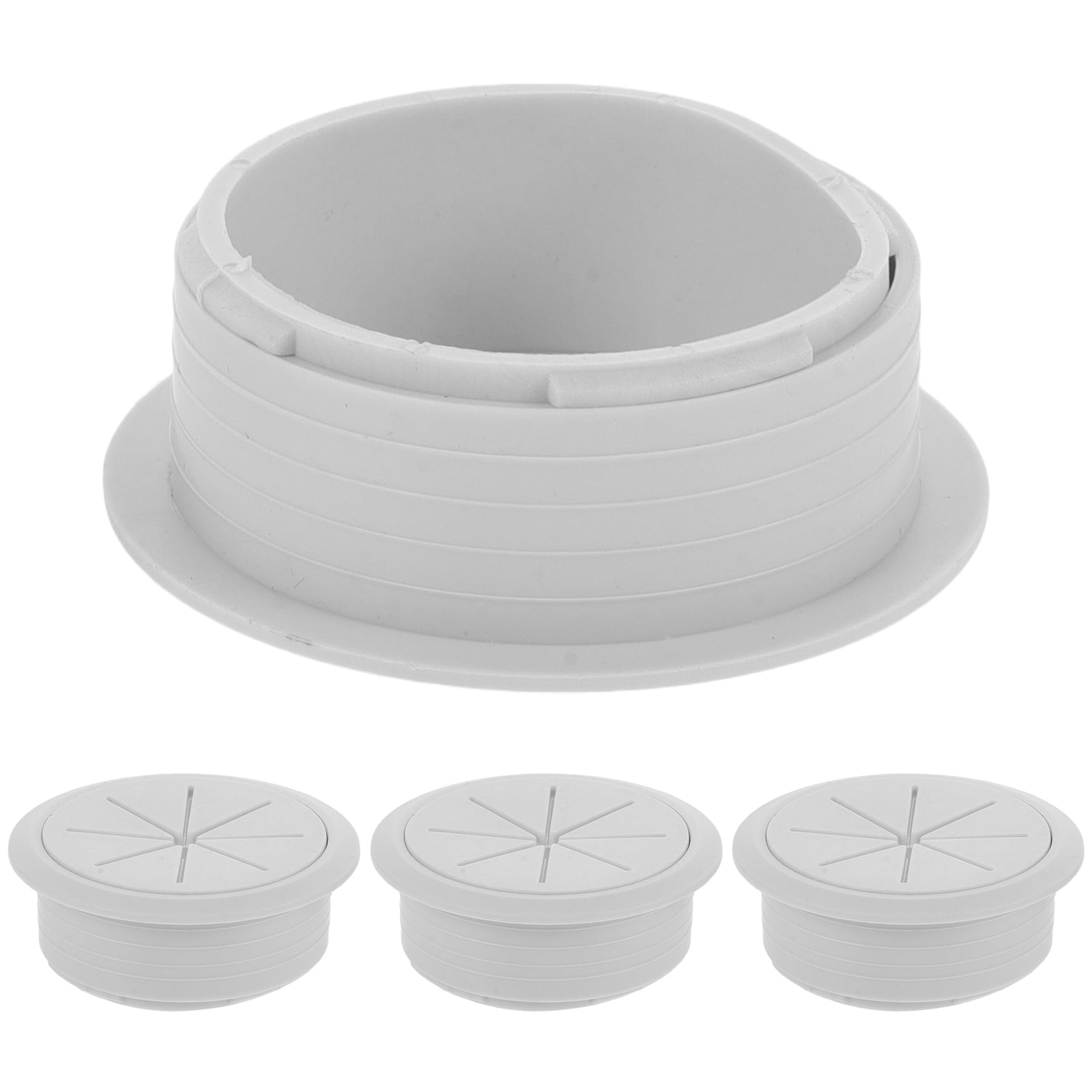 Worgeous 4Pcs Desk Wire Grommet Computer Table Cable Hole Cover Wire ...