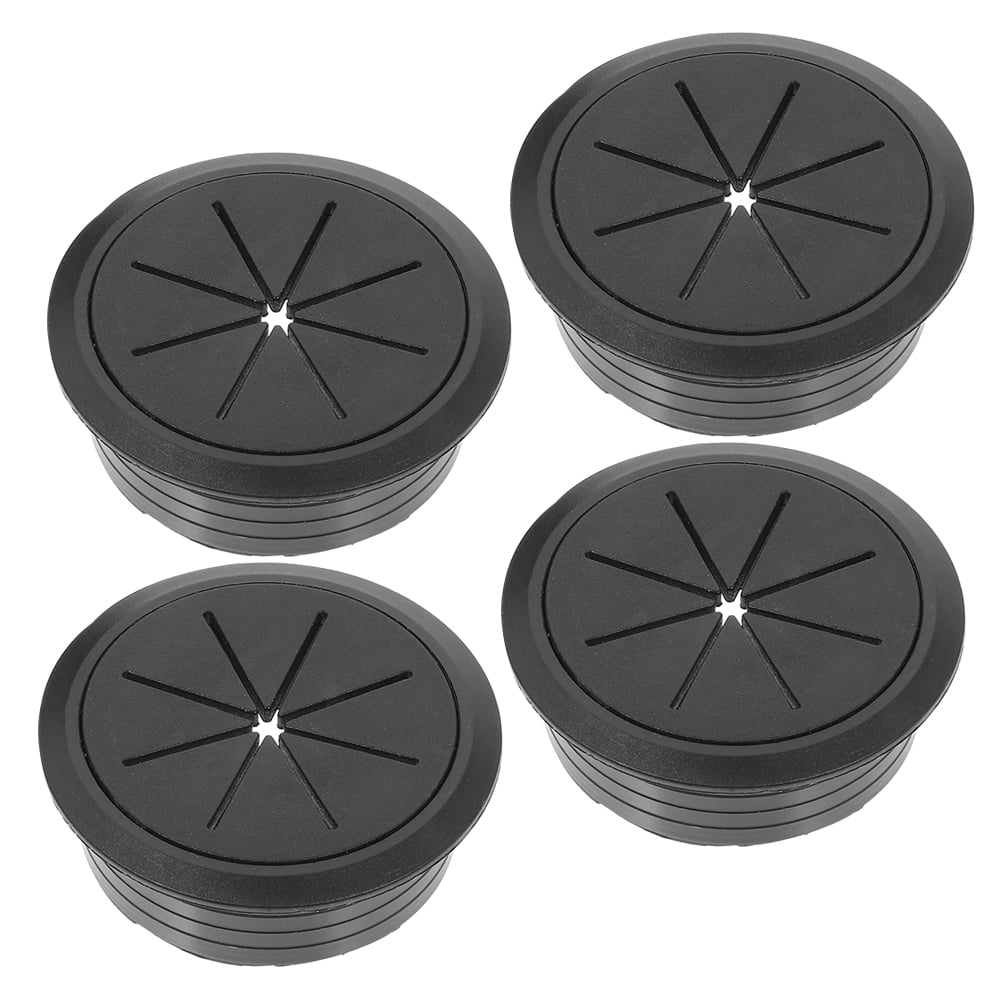 Worgeous 4Pcs Desk Wire Grommets Computer Table Cable Hole Cover Wire ...