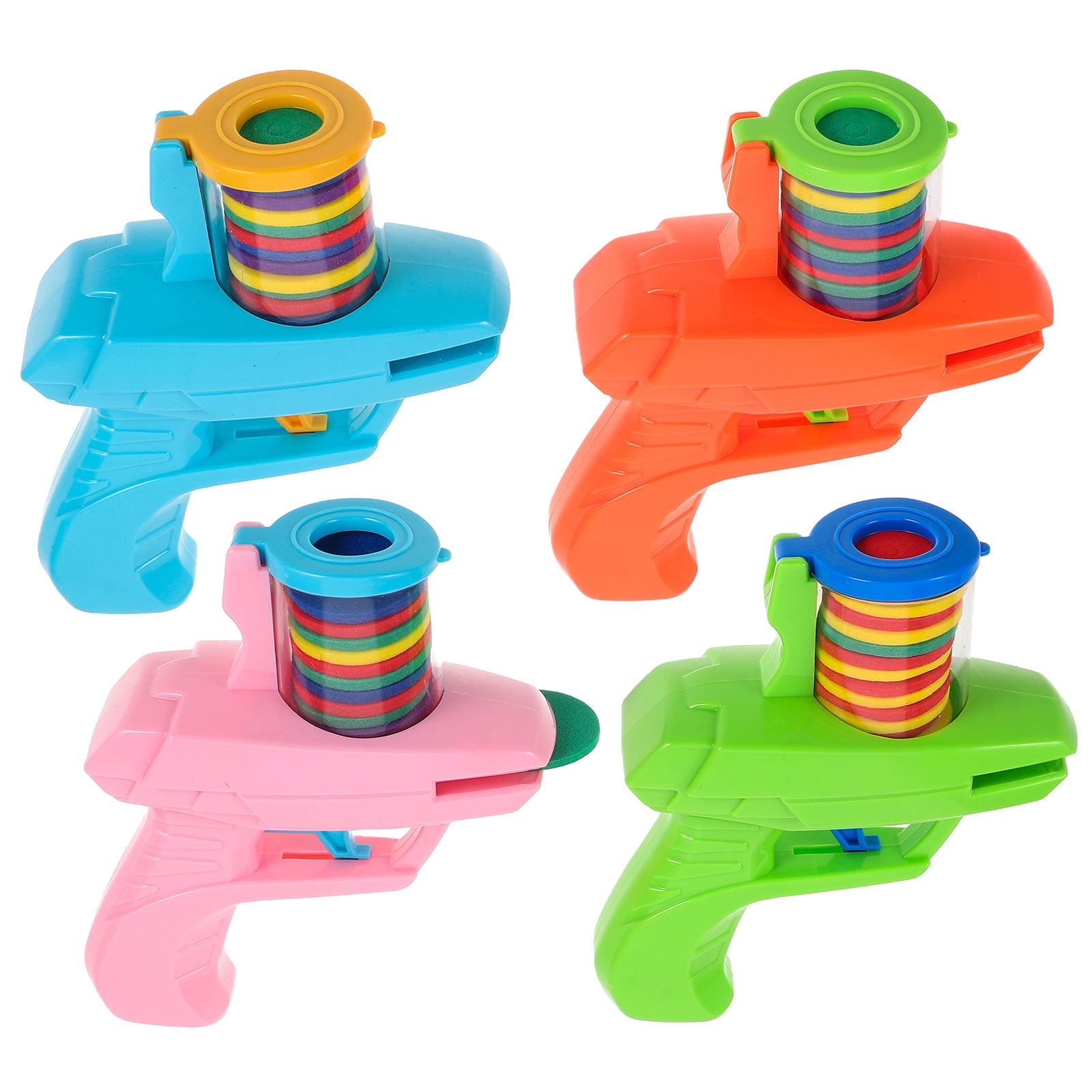 Worgeous 4Pcs Disc Launcher Interactive Outdoor Toy Kids Flying Disc ...
