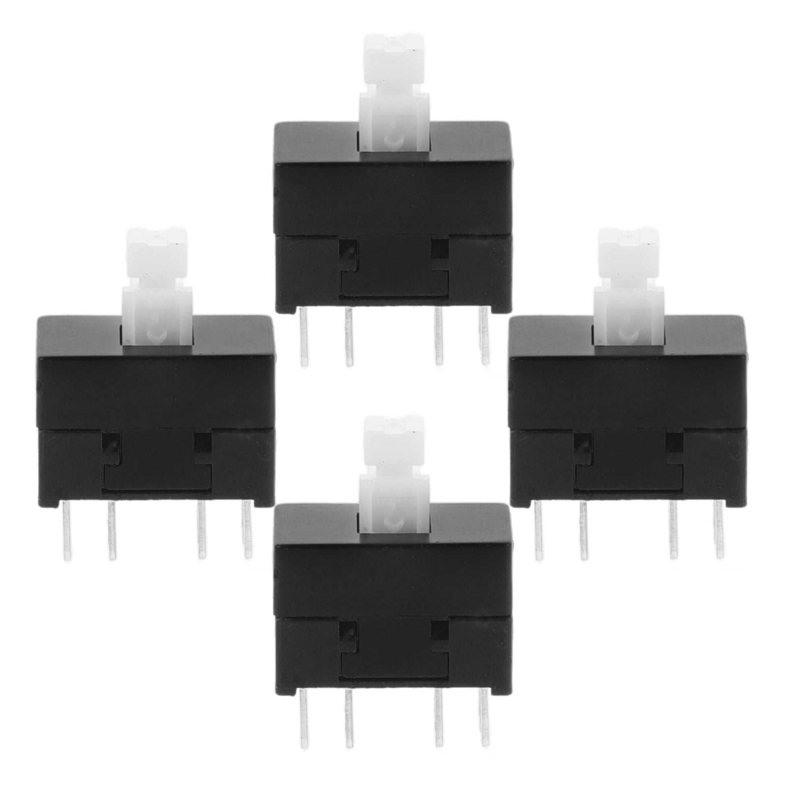 Worgeous 4Pcs Self-locking 12-pin Button Switch Button Mini Push Button ...