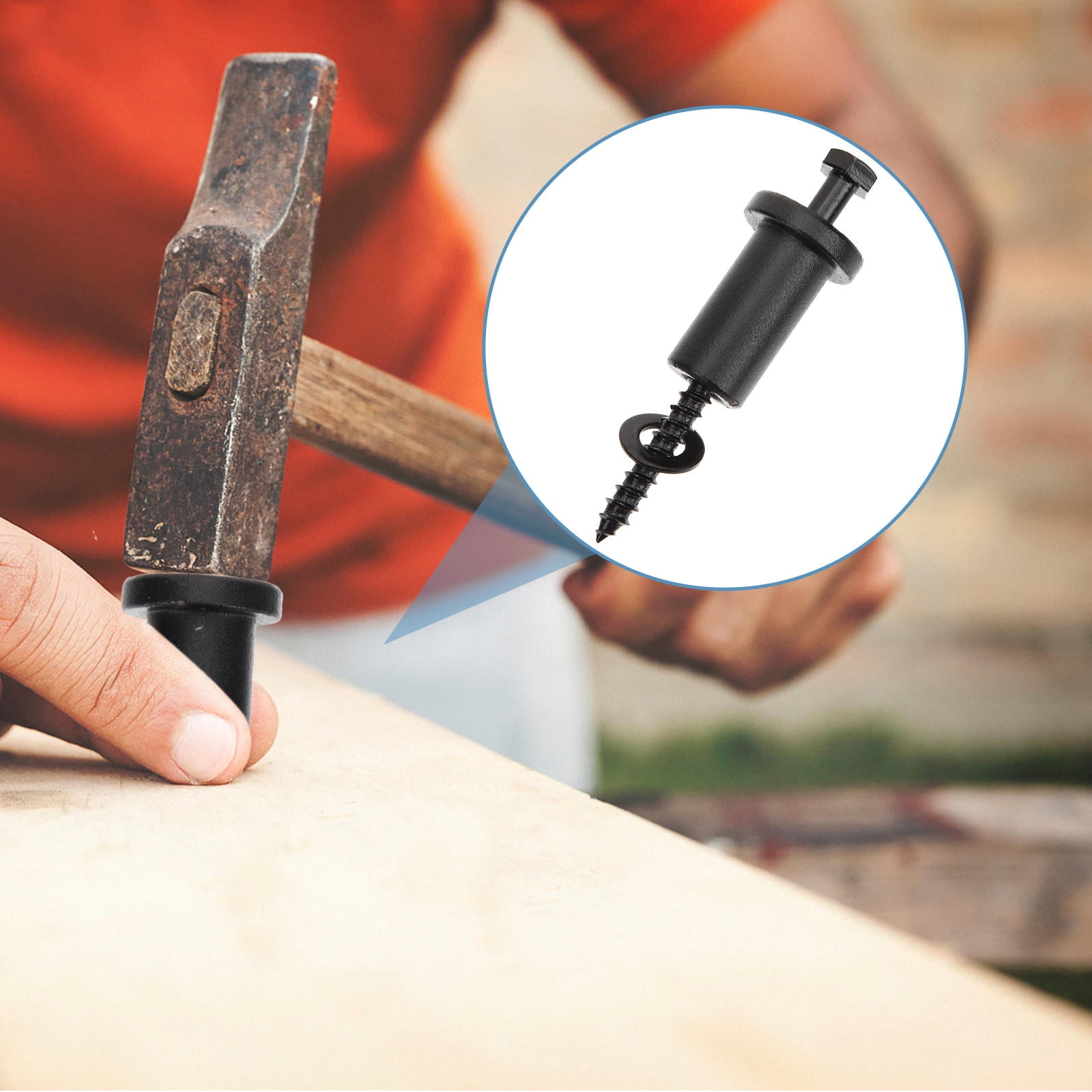 Worgeous 4Set Plastic Sliding Door Kit Track Connection and Wall ...