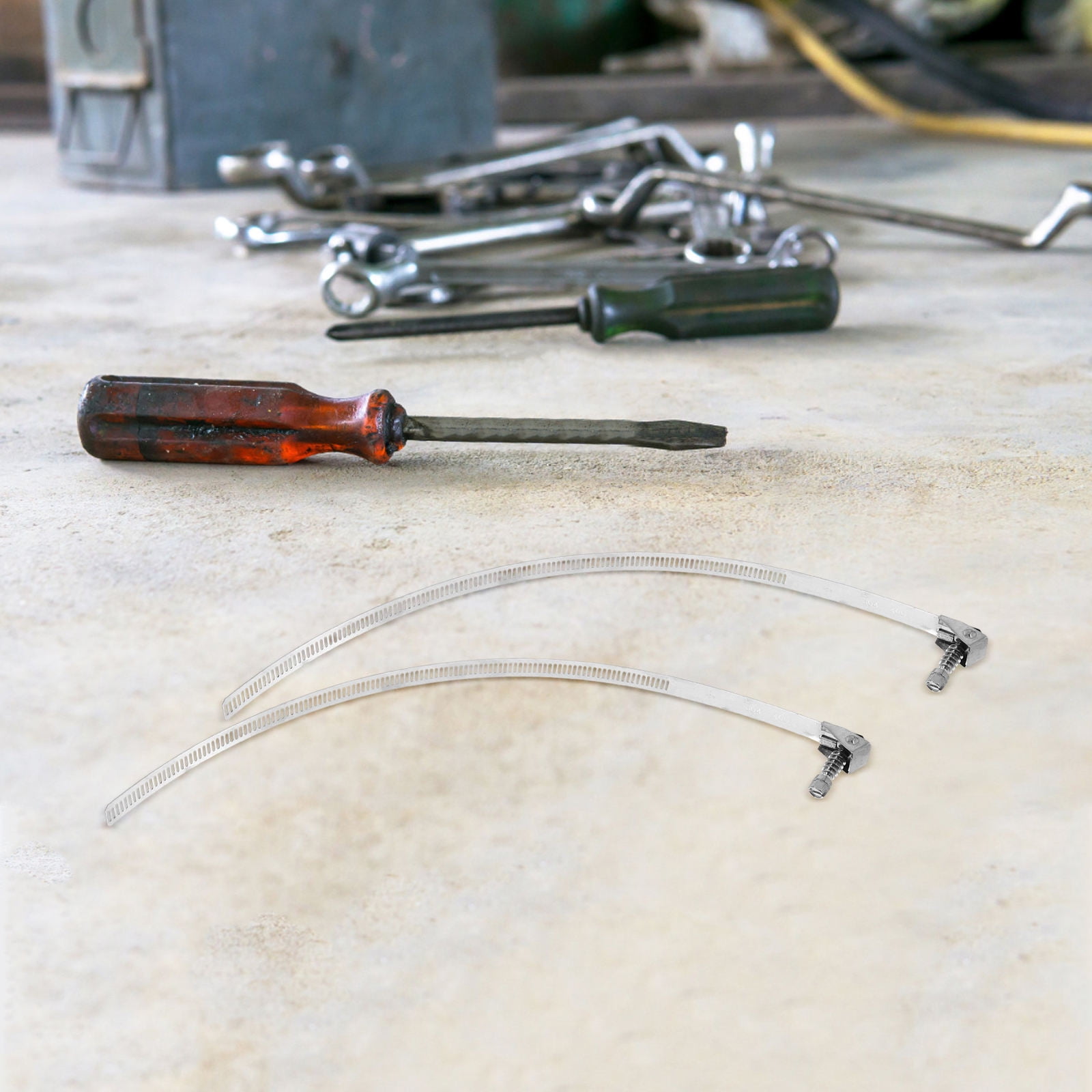 Worgeous 4pcs Adjustable Stainless Steel Hose Clamps for Ducting ...