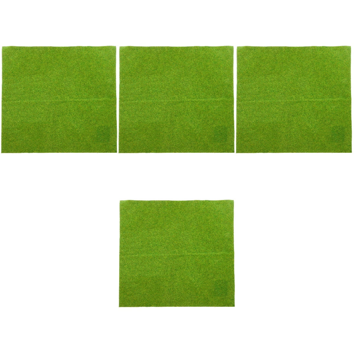 Worgeous 4pcs Artificial Turf Fake Lawn Adorn Fake Turf Landscape Decor ...