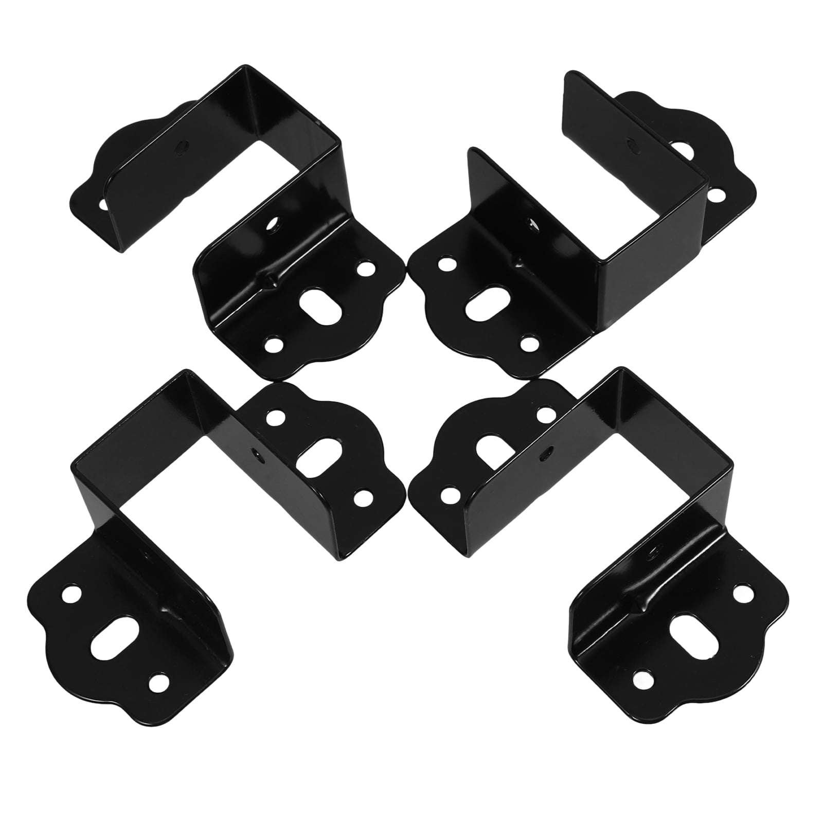 Worgeous 4pcs Bed Frame Hardware Brackets Headboard Hardware Bed Frame Brackets Bed Frame Center ...