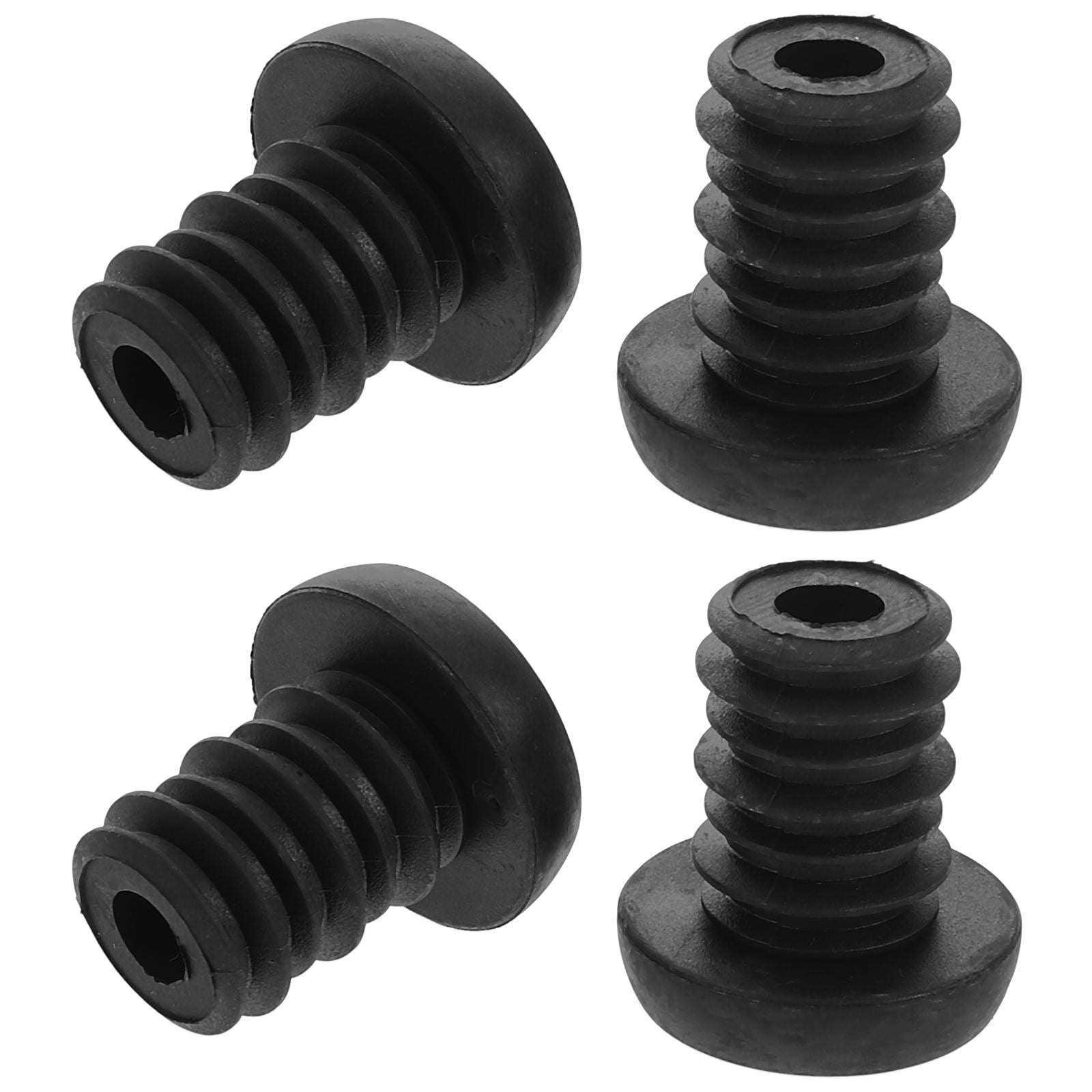 RENACLIPY Black Round Bike Handlebar End Caps 4pcs Durable for Mountain ...