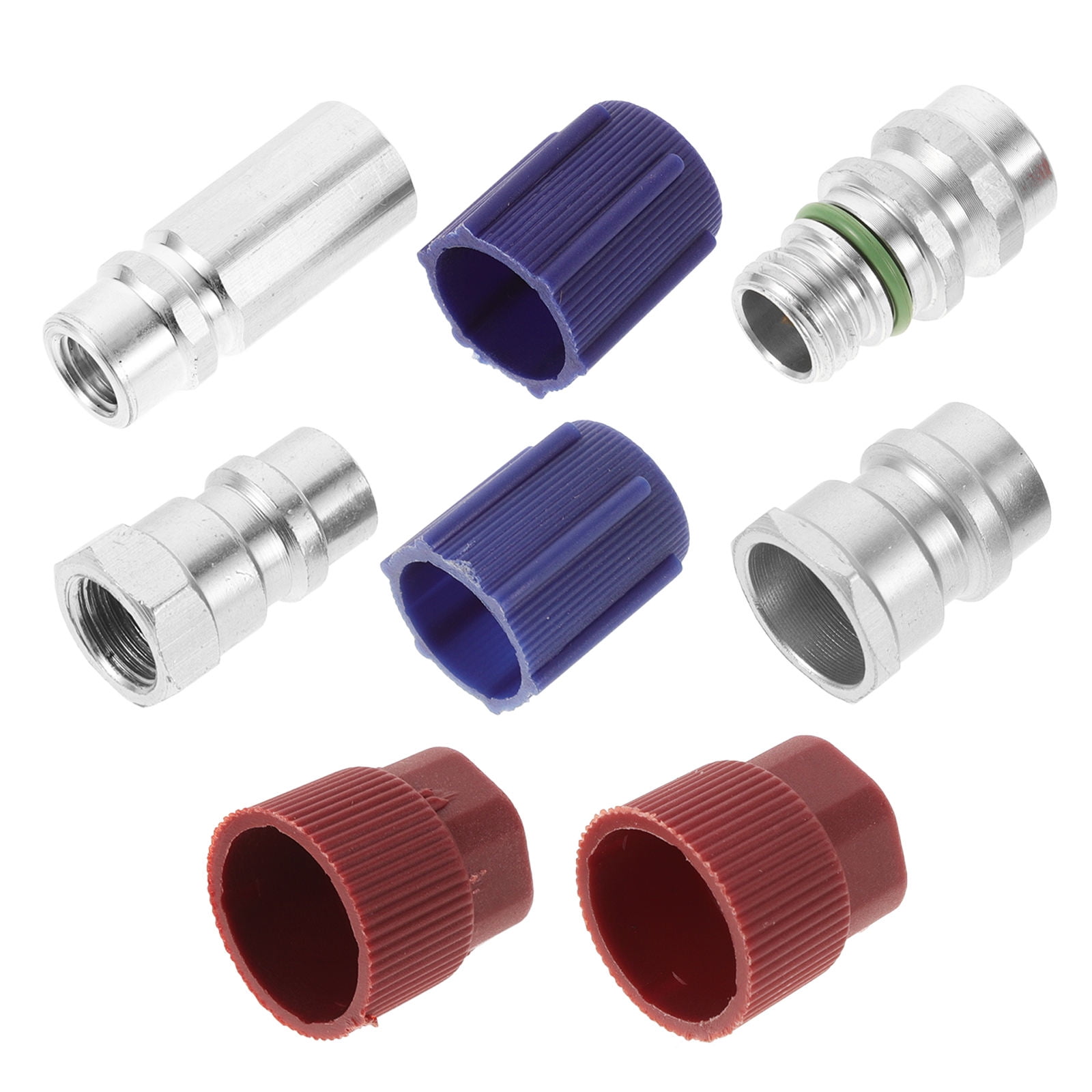 Worgeous 4pcs Car Fittings R12 R22 R502 to R134A Conversion Adapter Kit ...