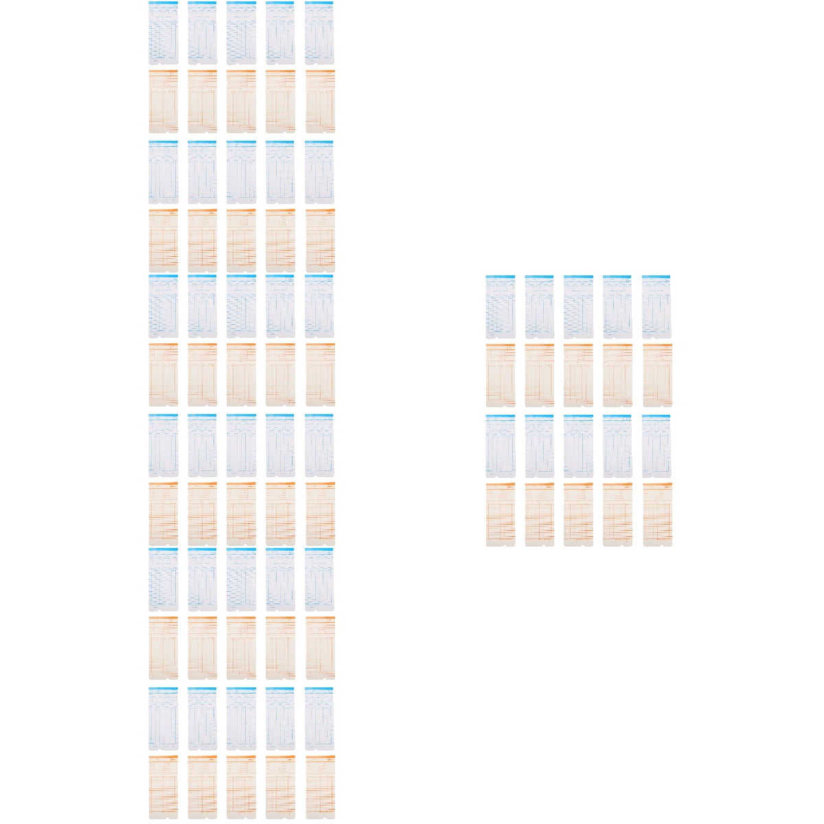 Worgeous 4pcs , Cards Employee Time Clock Cards Attendance Double ...