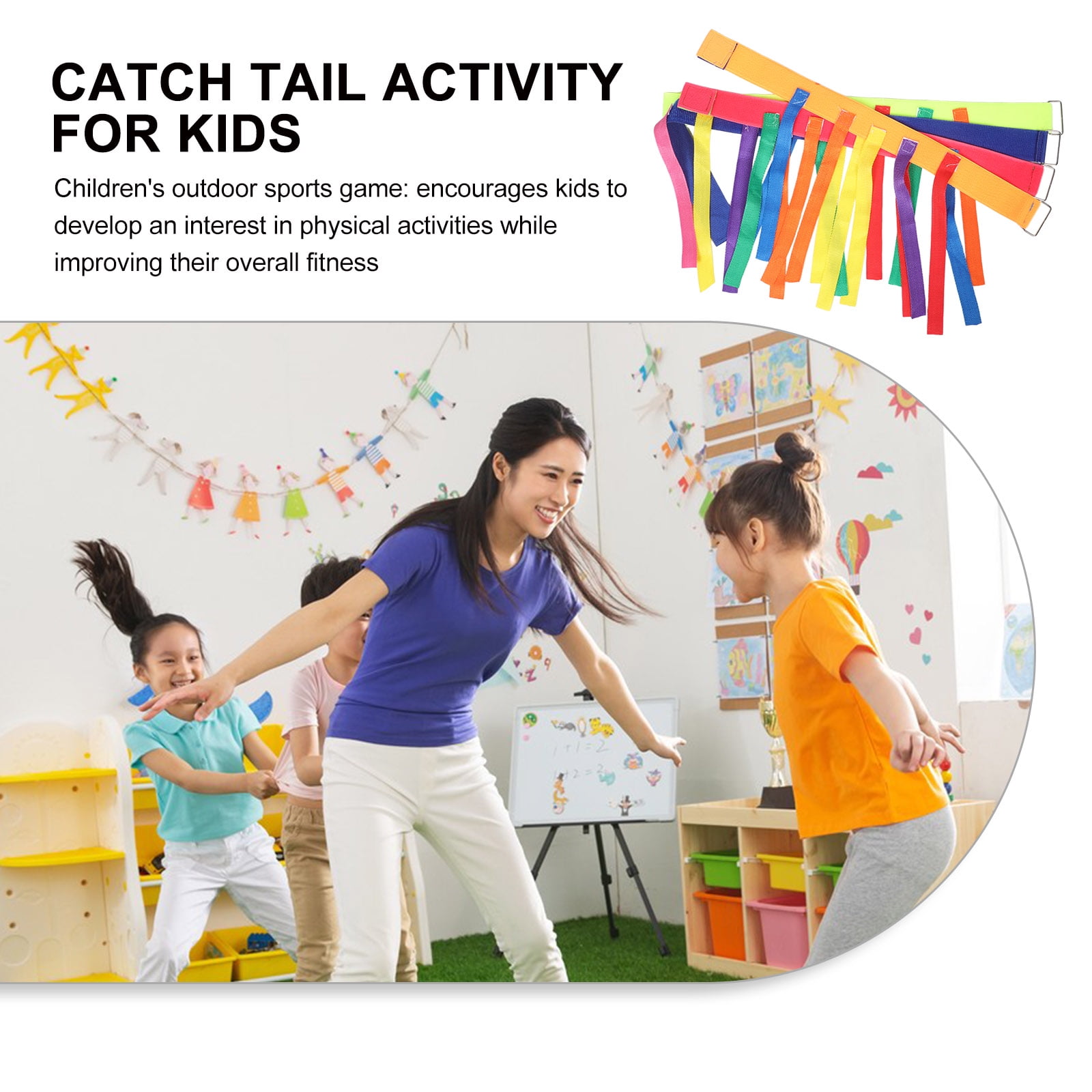 Worgeous 4pcs Catch Tail Game Vest Family Interactive Game Belt Field ...