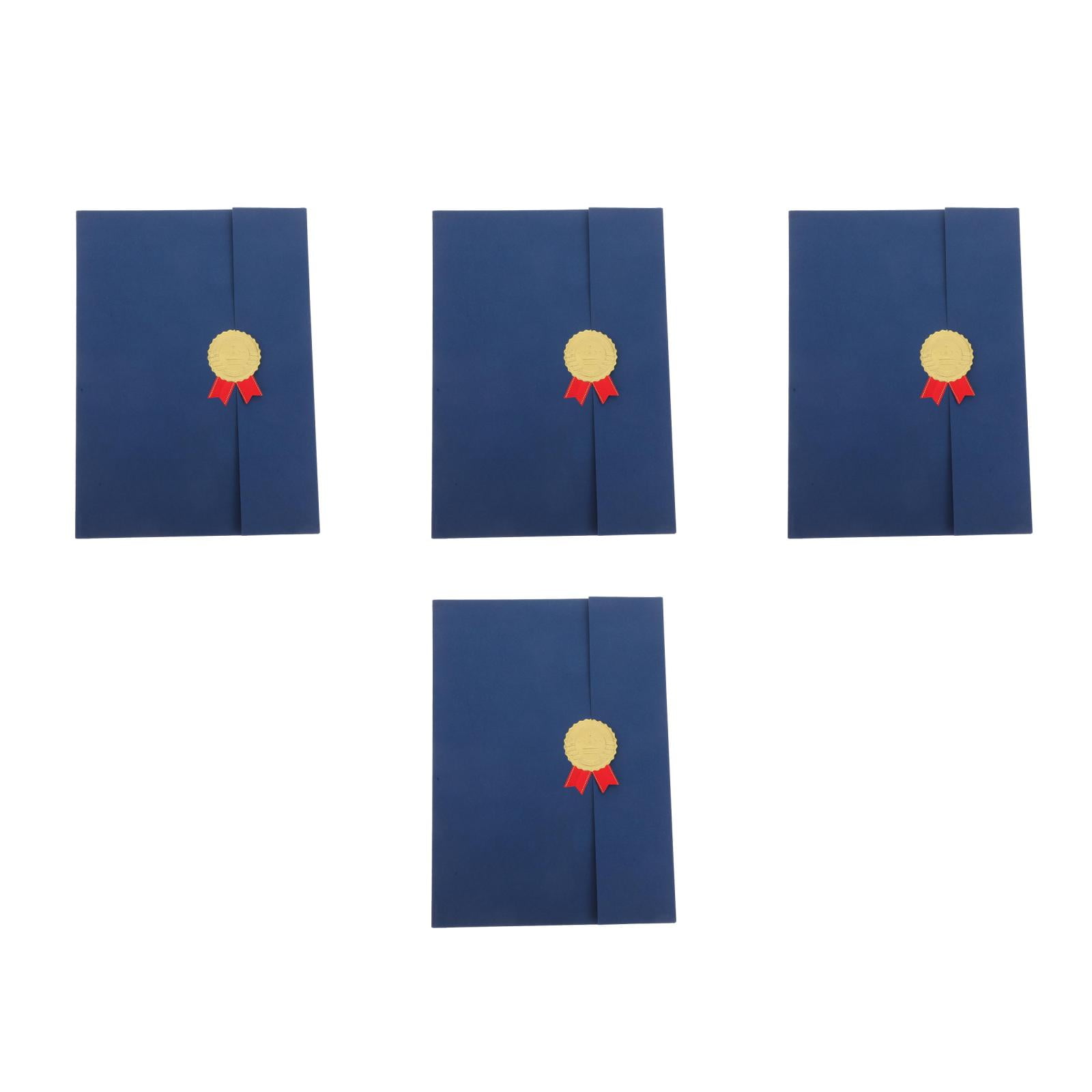 Worgeous 4pcs Certificate Holders Tri Fold Certificate Folders ...