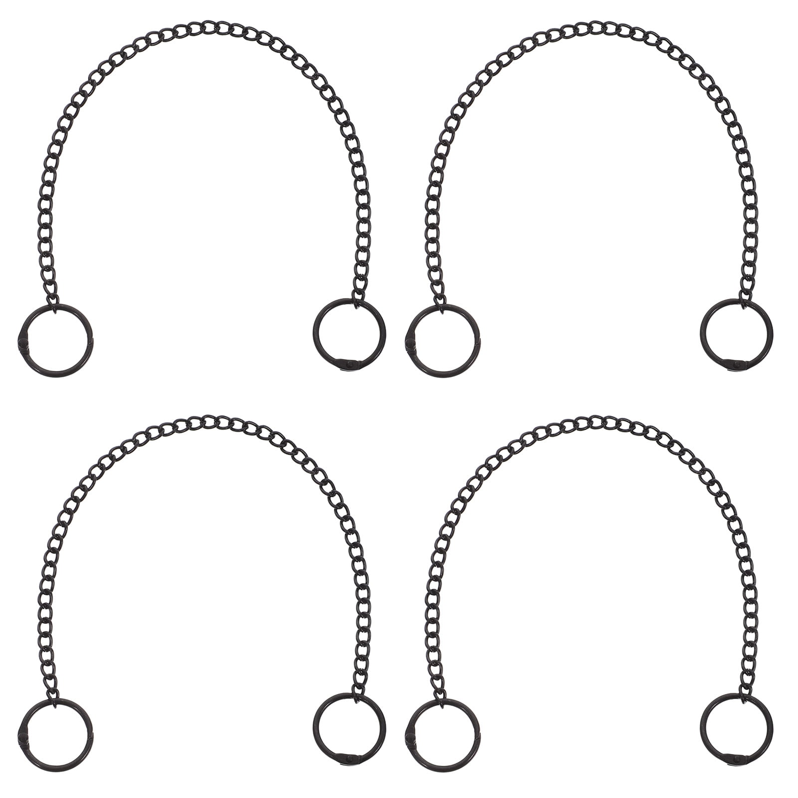 SEWCHICS Mounting Chains Iron For Signage Boards 4Pcs 11.4X0.94X0.08in ...