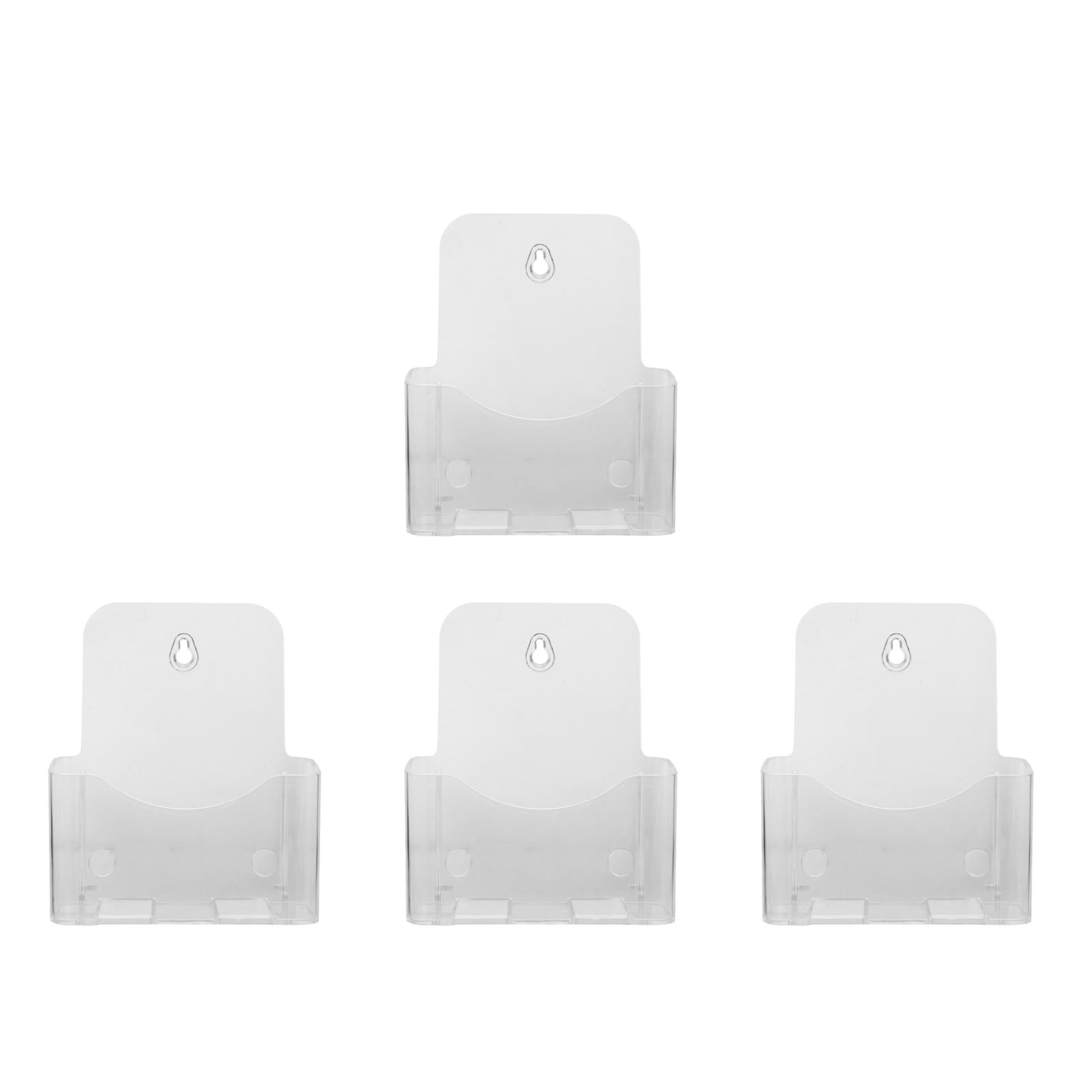 Worgeous 4pcs Clear Acrylic Brochure Holder Brochure Display Stand ...