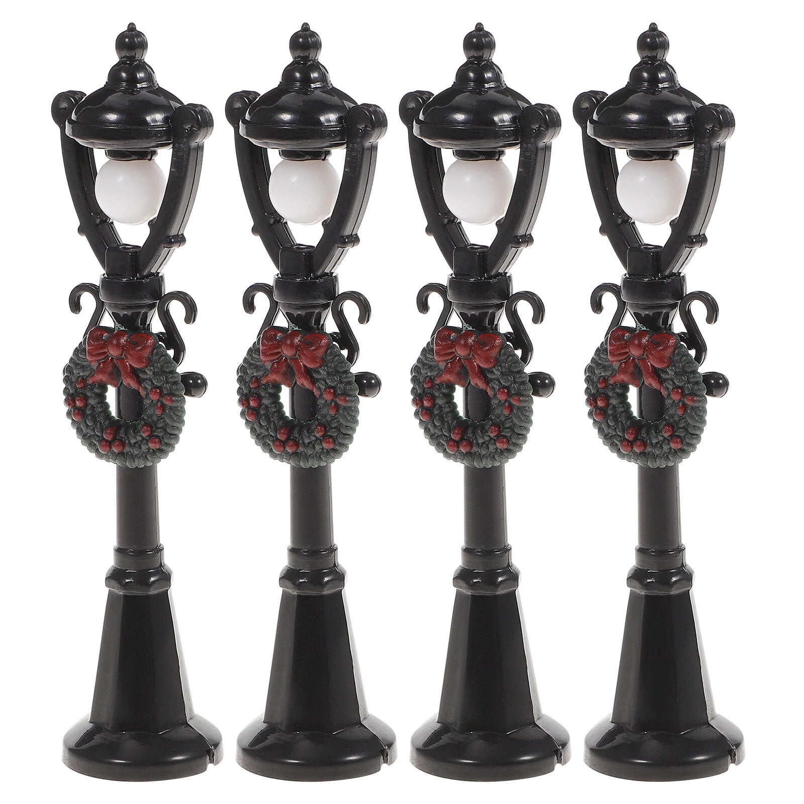 Worgeous 4pcs Doll House Mini Street Light Decor Street Light Models ...