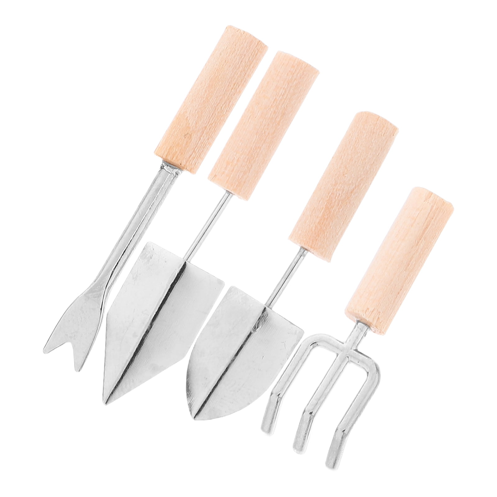 Worgeous 4pcs Dollhouse Rakes Tools Miniature Rakes Shovels Toys Zen ...