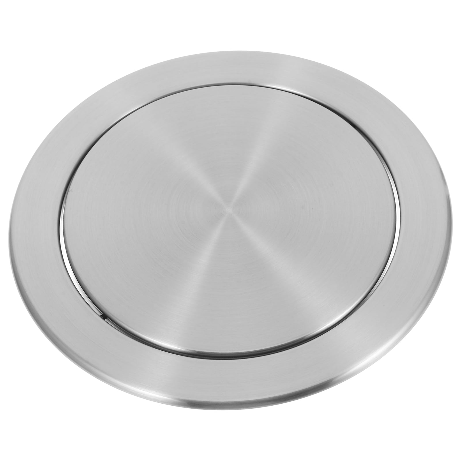 Worgeous 4pcs Embedded Type Trash Bin Flap Cover Stainless Steel Waste ...