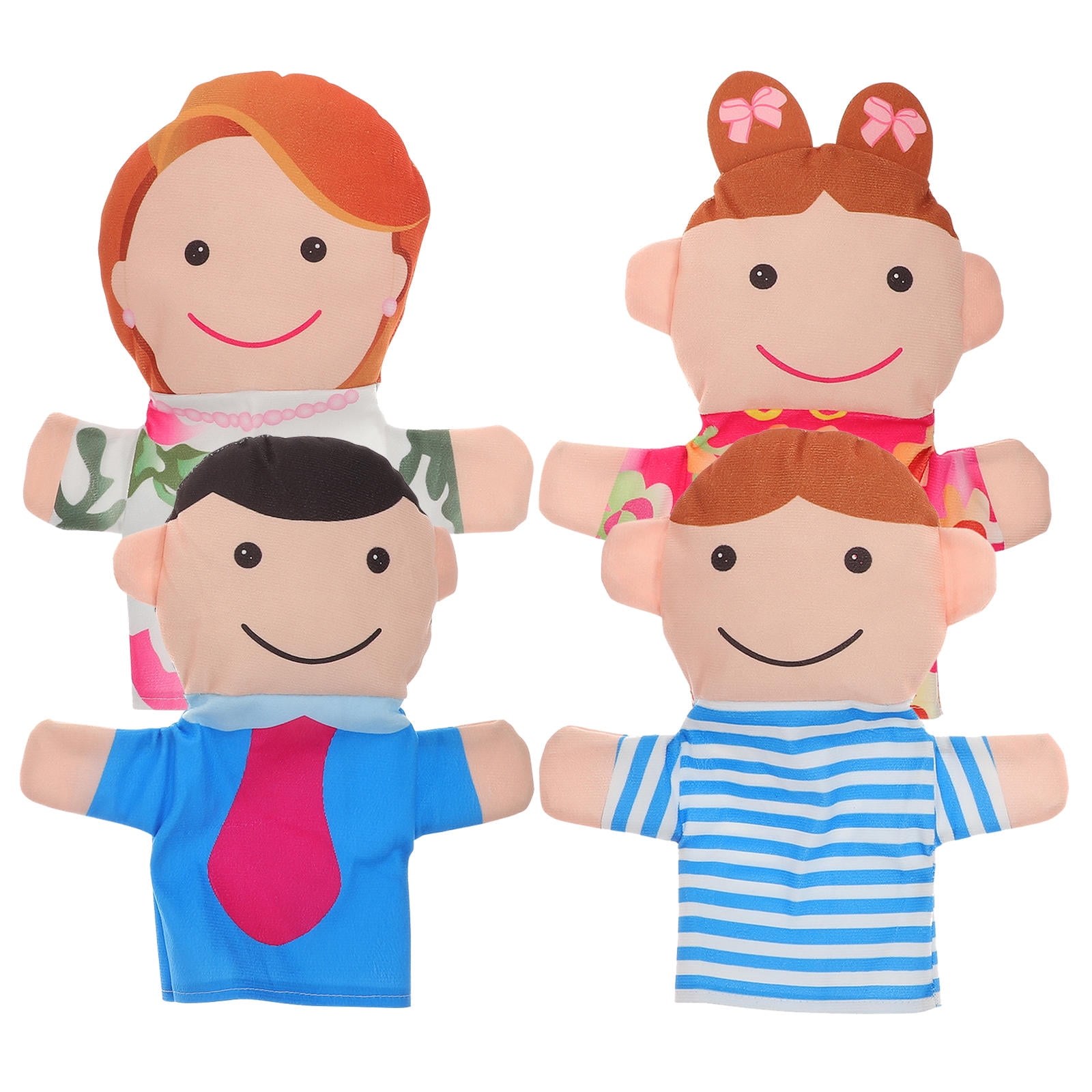 Worgeous 4pcs Family Puppets Fun Hand Puppet Set for Storytelling ...