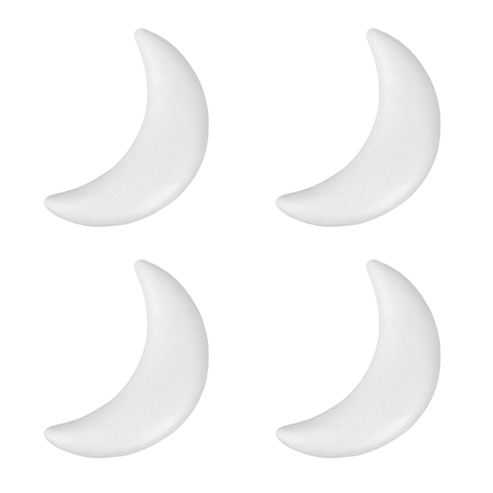 Worgeous 4pcs Foam Moon White Foam Moon Model Polystyrene Foam Ball For ...