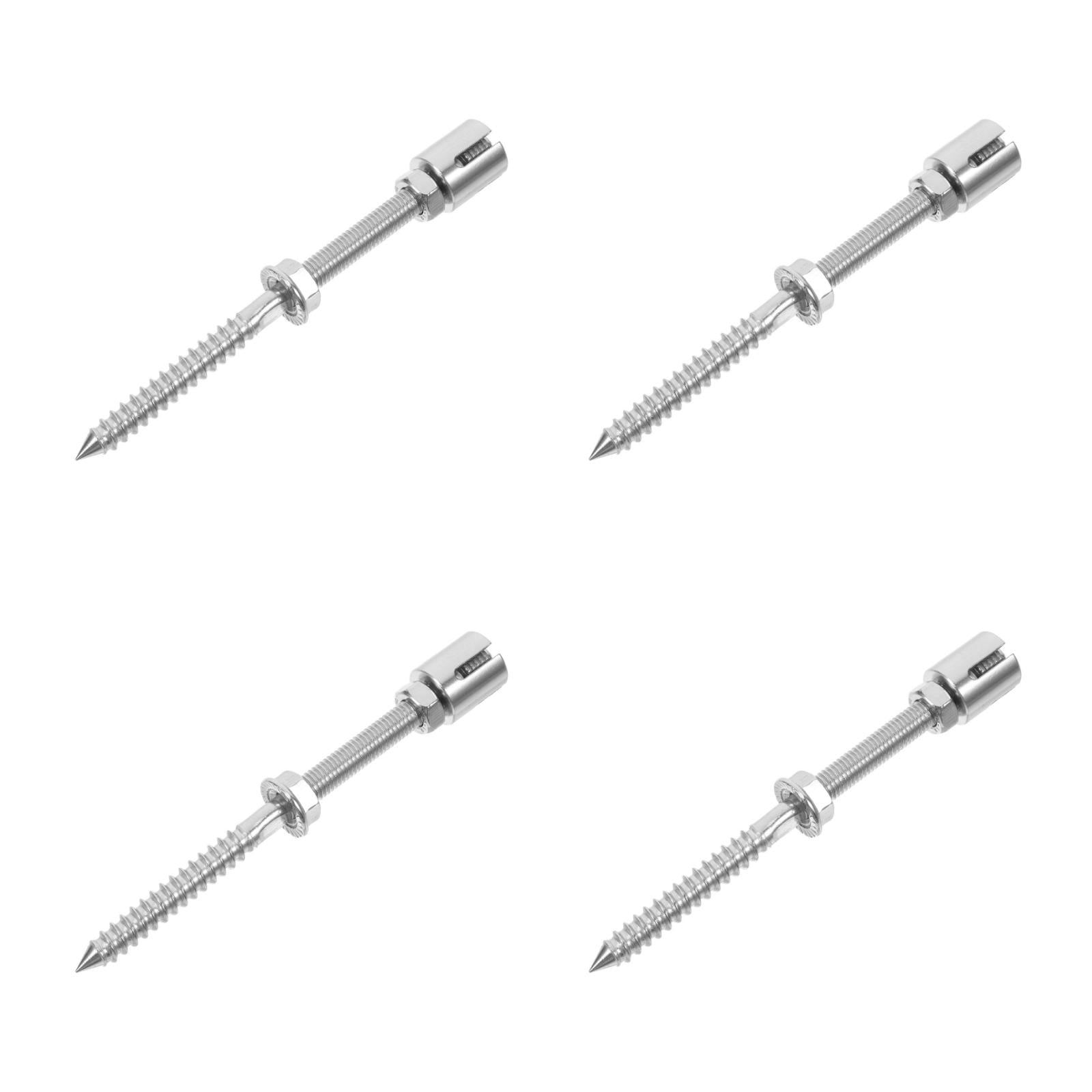 Worgeous 4pcs Garden Trellis Screw Outdoor Climbing Plants Wire Rope ...