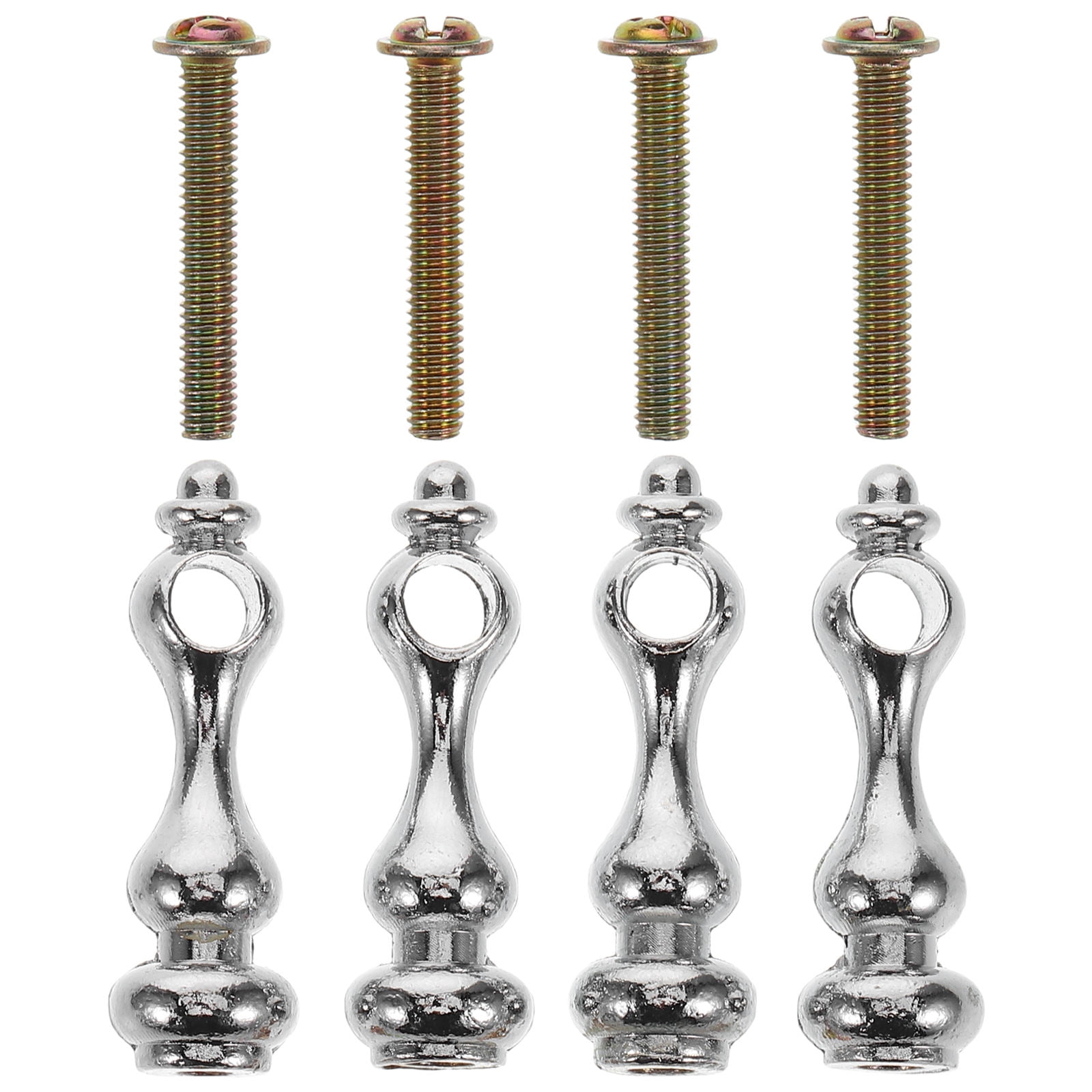 Worgeous 4pcs Glass Railing Post End Cap Furniture Hardware for Cabinet ...