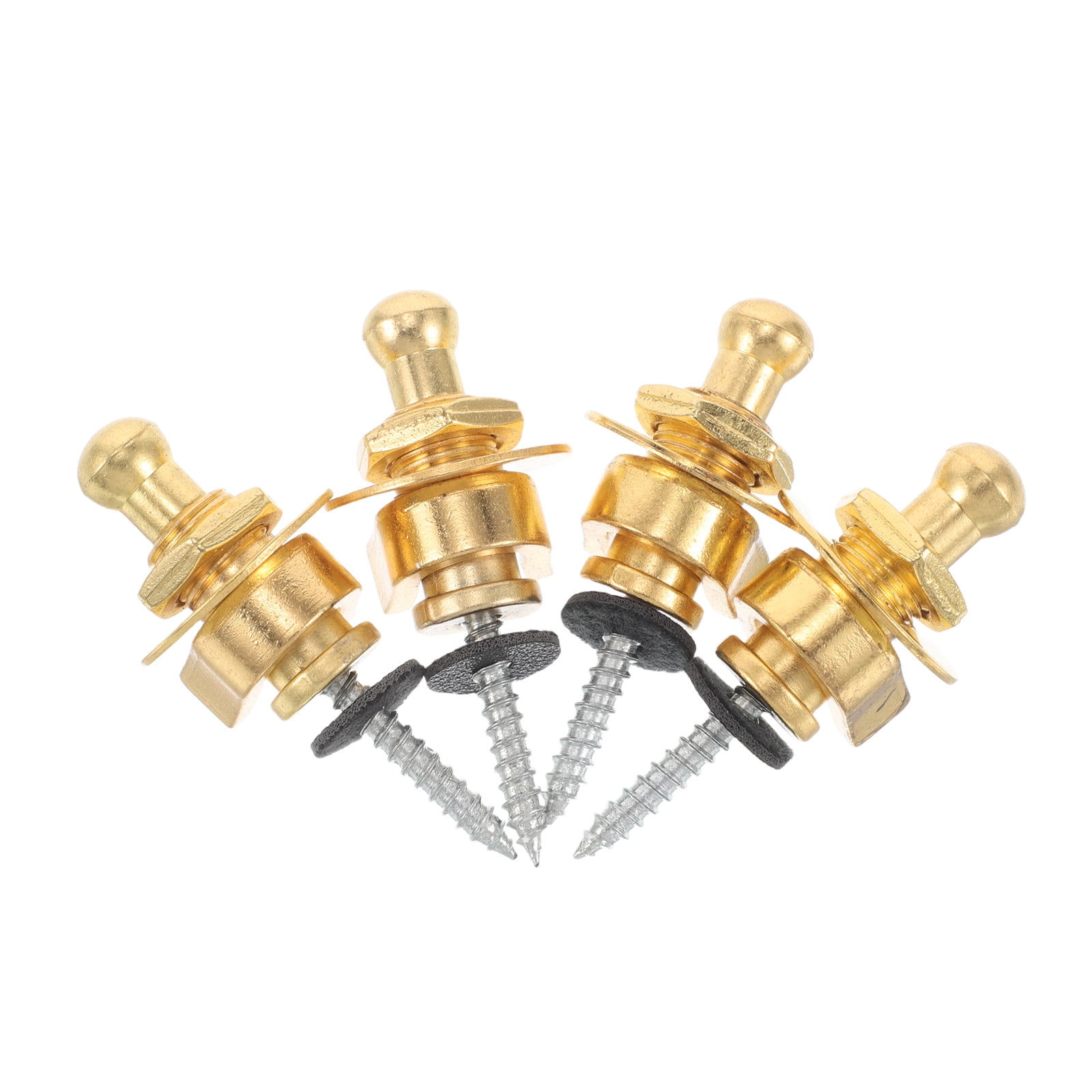 Worgeous 4pcs Guitar Strap Lock Buttons Security Guitar Strap Locks Set ...