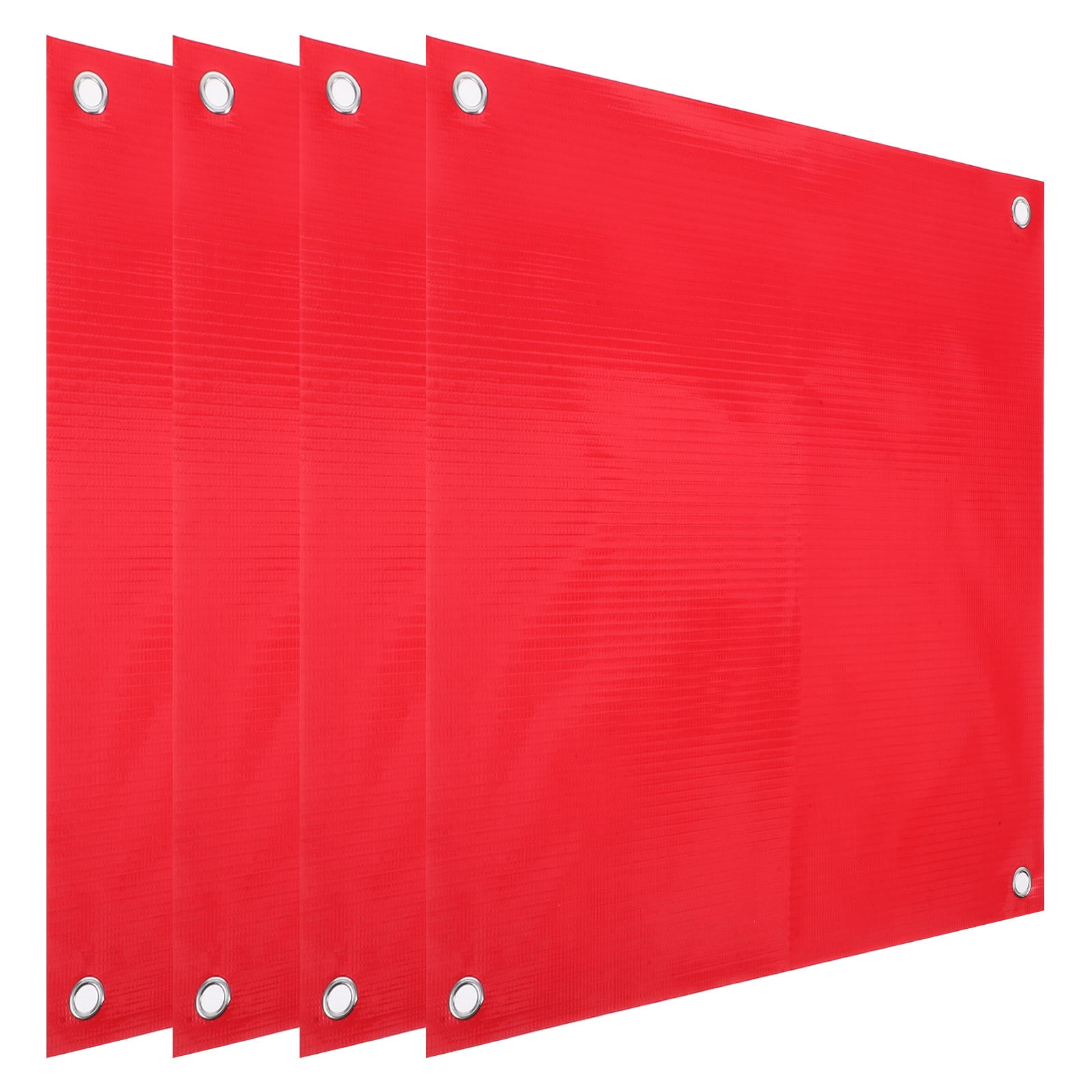 Worgeous 4pcs Heavy Duty Pvc Traffic Flags Plastic Safety Warning Flag ...