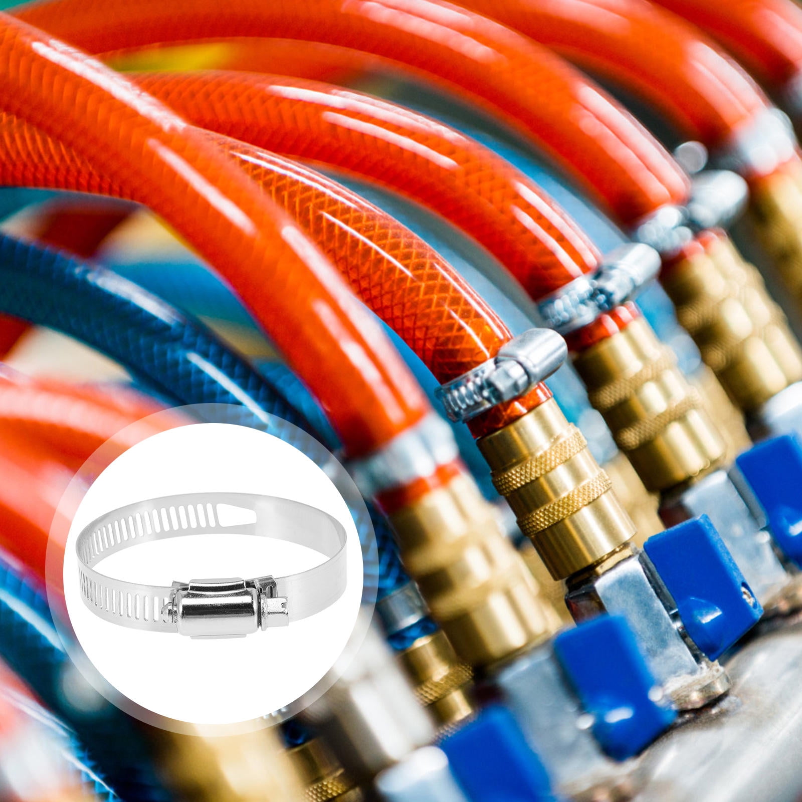 Worgeous 4pcs Hose Clamp Turbo Vacuum Hose Clamp 2.5 Inch Hose Clamp ...